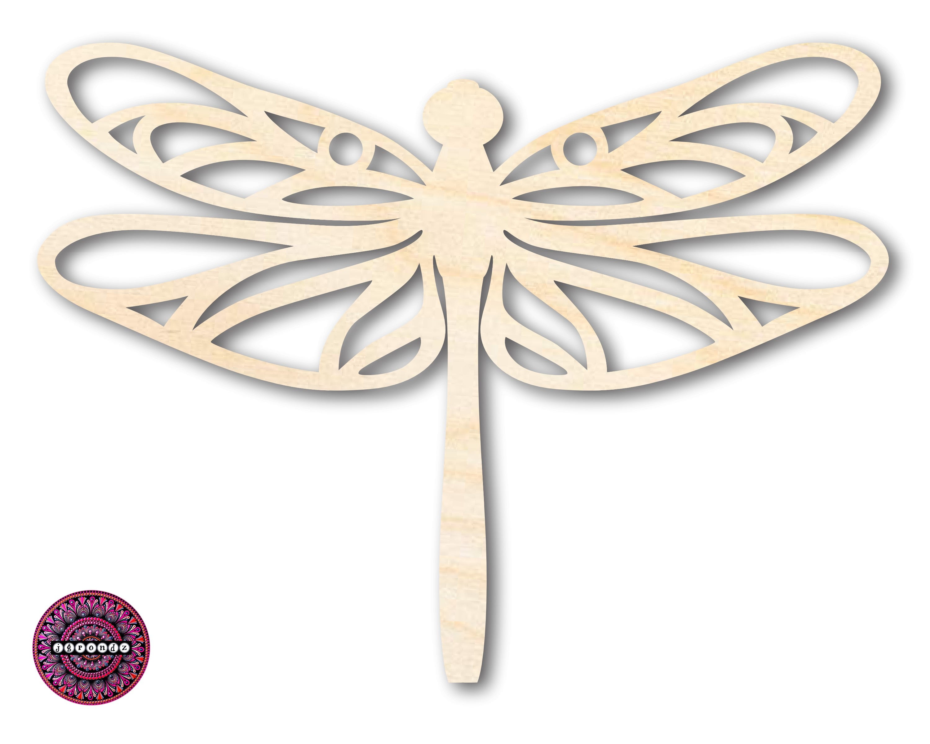 Unfinished Wood Dragonfly Silhouette | JGrondz | DIY Craft Cutout | up ...