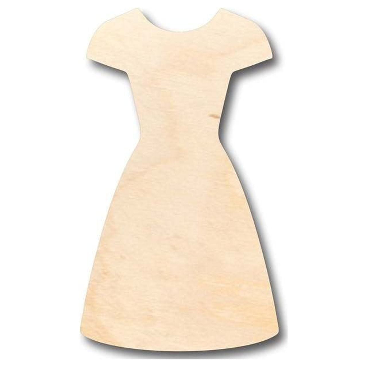 Unfinished Wood Dress Shape - Craft - up to 46" DIY 20" / 1/2 ...