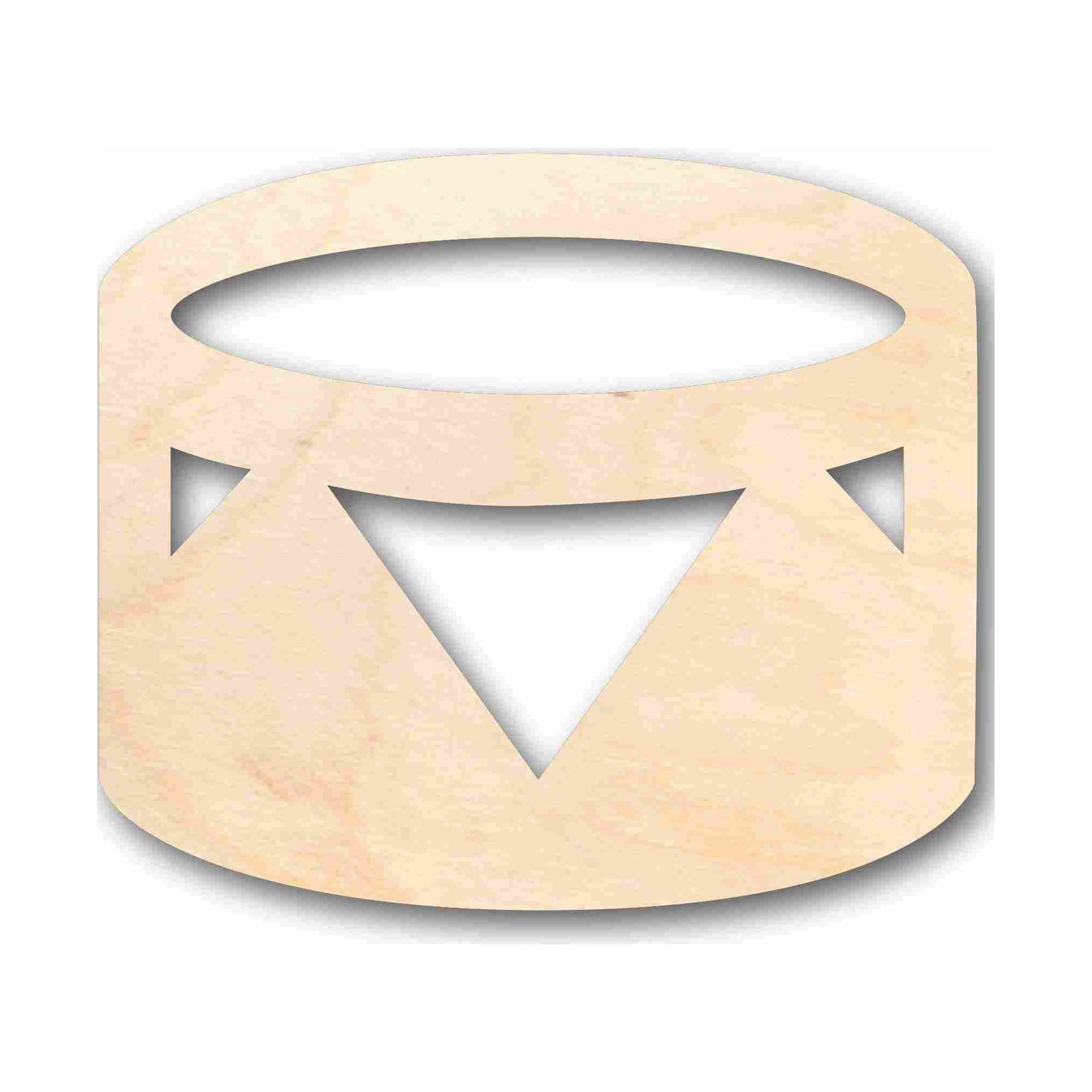 Unfinished Wood Drum Instrument Silhouette - Craft- up to 46" DIY 18 ...