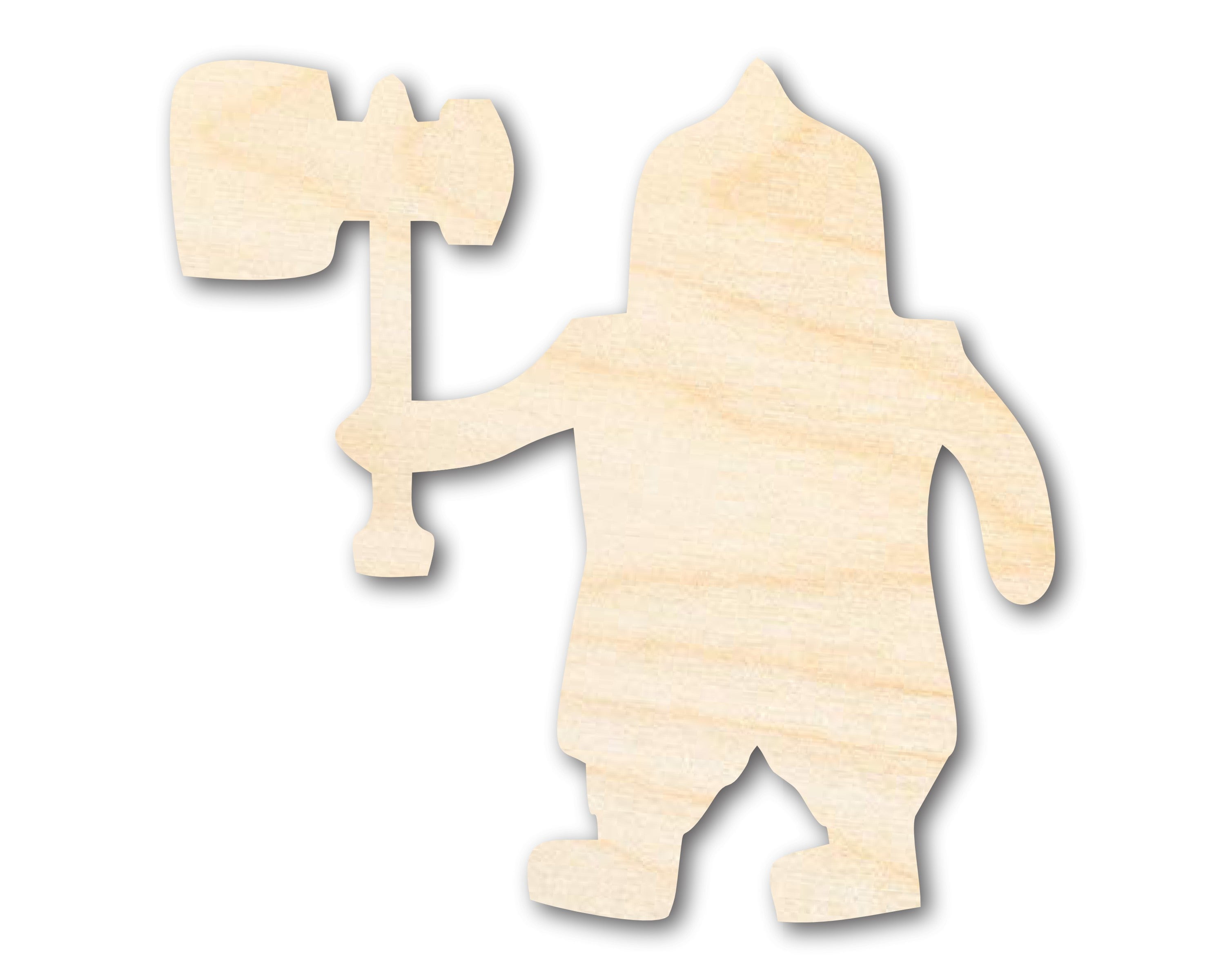 Unfinished Wood Dwarf Shape - Craft - up to 46" 20" / 3/4" - Walmart.com