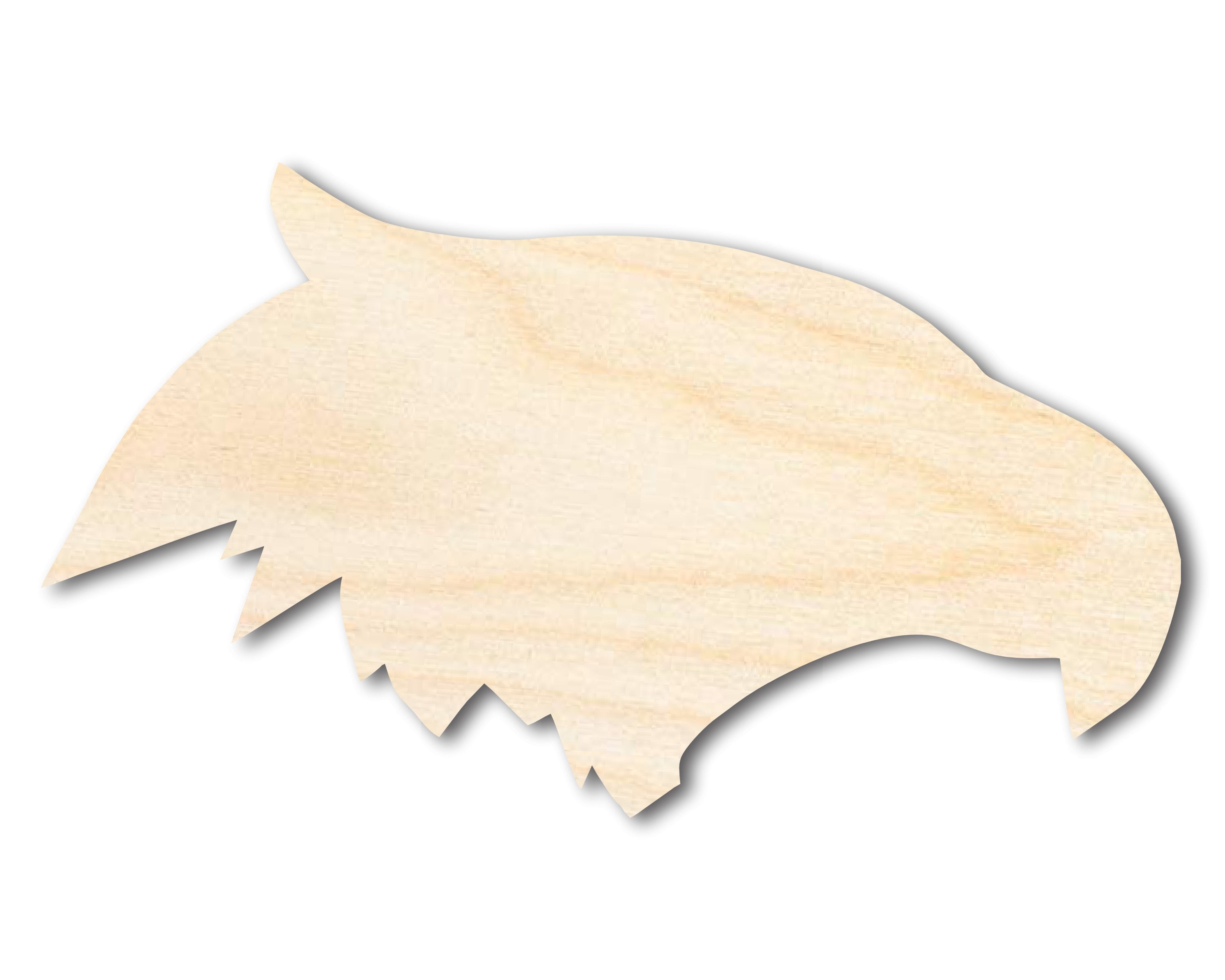 Unfinished Wood Eagle Mascot Shape | DIY Craft Cutout 7" / 1/8 ...