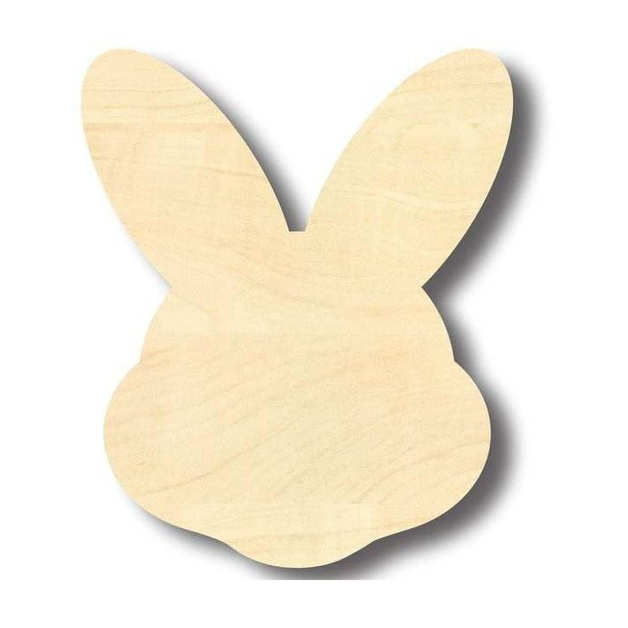 Unfinished Wood Easter Bunny Head Shape - Craft - up to 46" DIY 4" / 1/ ...