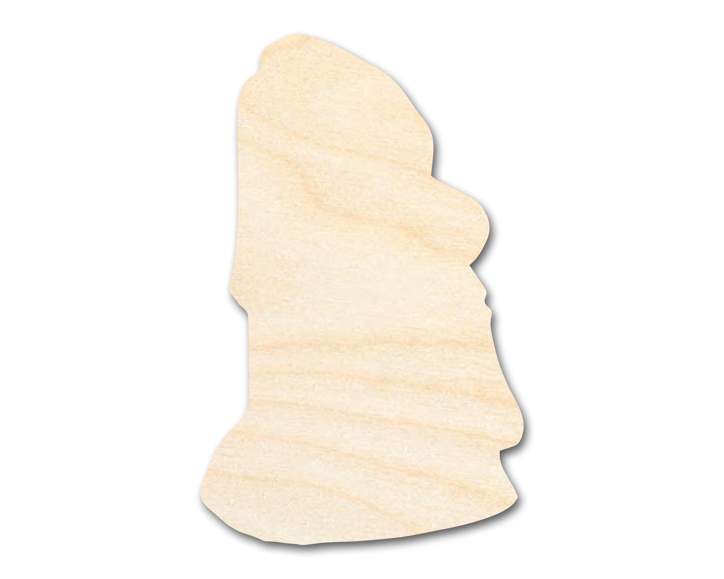 Unfinished Wood Easter Island Statue Shape 10" / 3/4" - Walmart.com