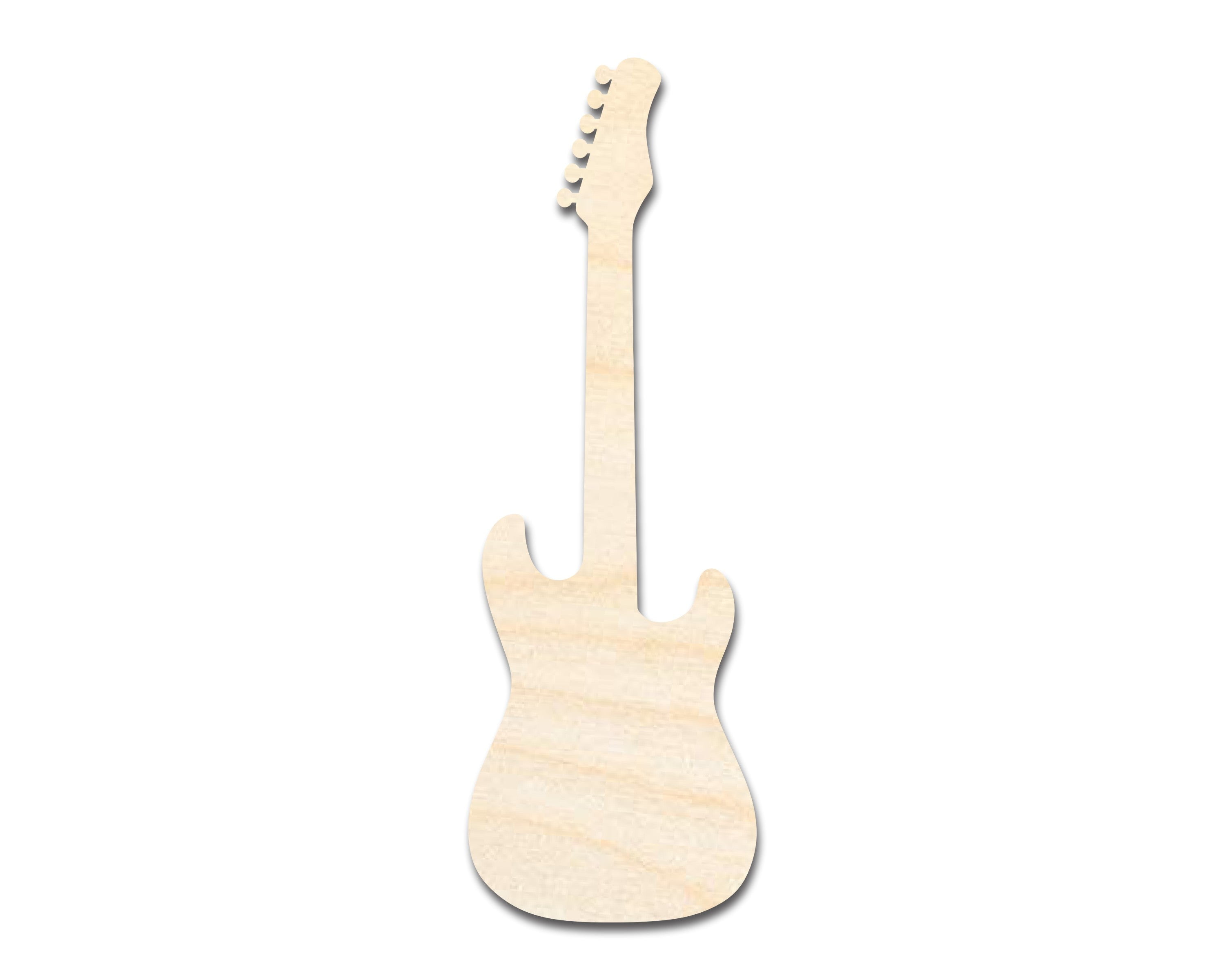 Unfinished Wood Electric Guitar Shape - Craft - up to 46" 3" / 1/4 ...