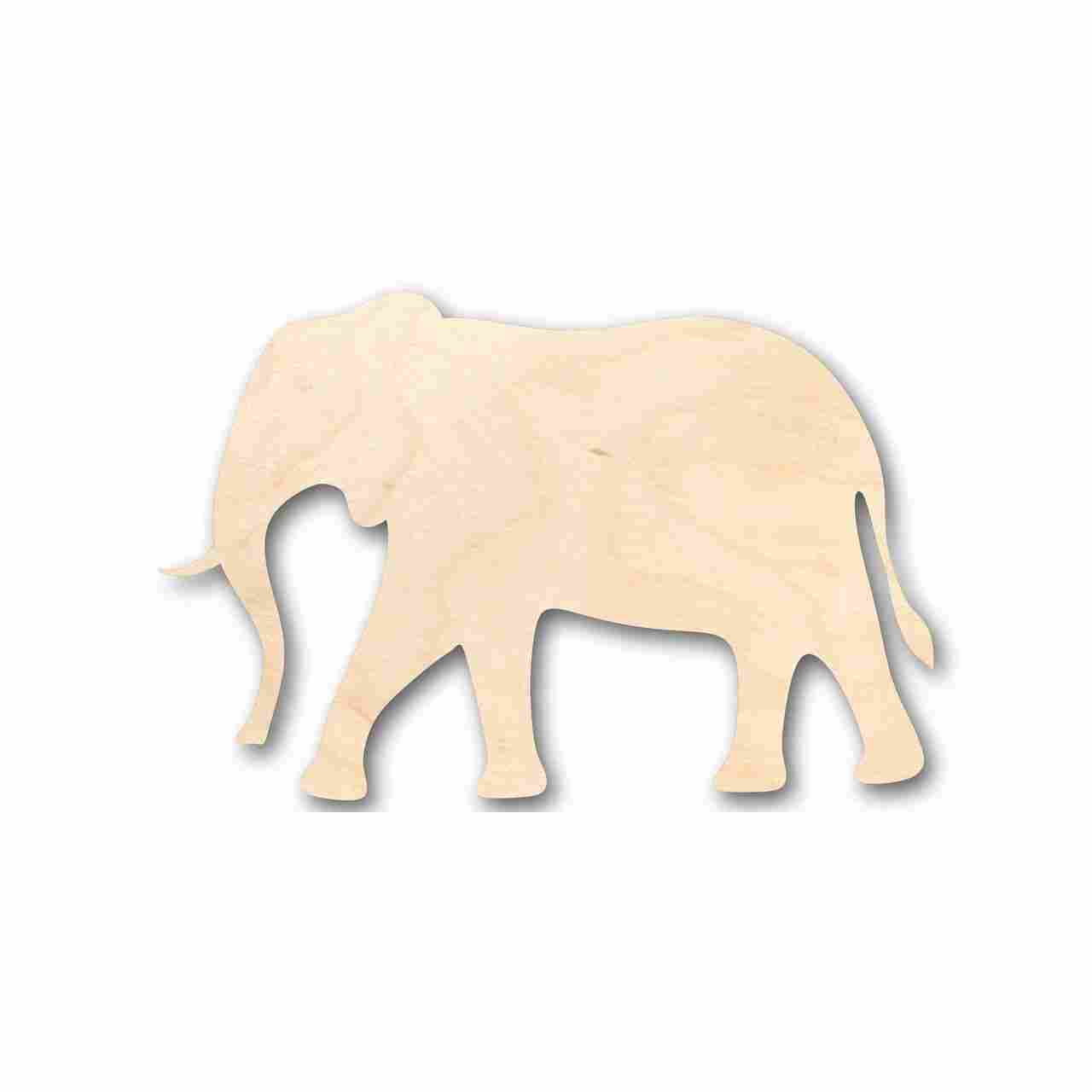 Unfinished Wood Elephant Shape - Animal - Wildlife - Craft - up to 46 ...