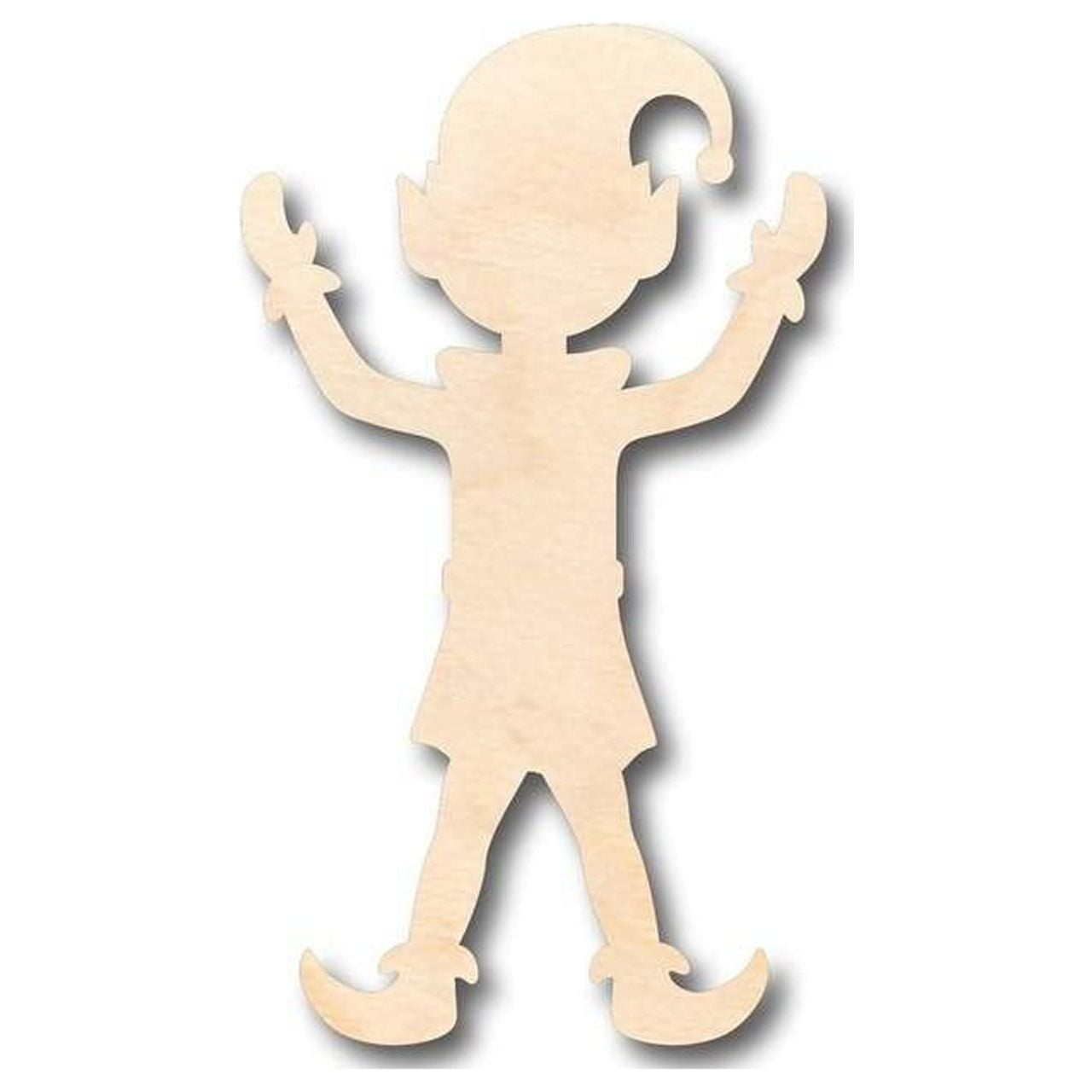 Unfinished Wood Elf Shape - Santa's Helper - Christmas - Ornament ...