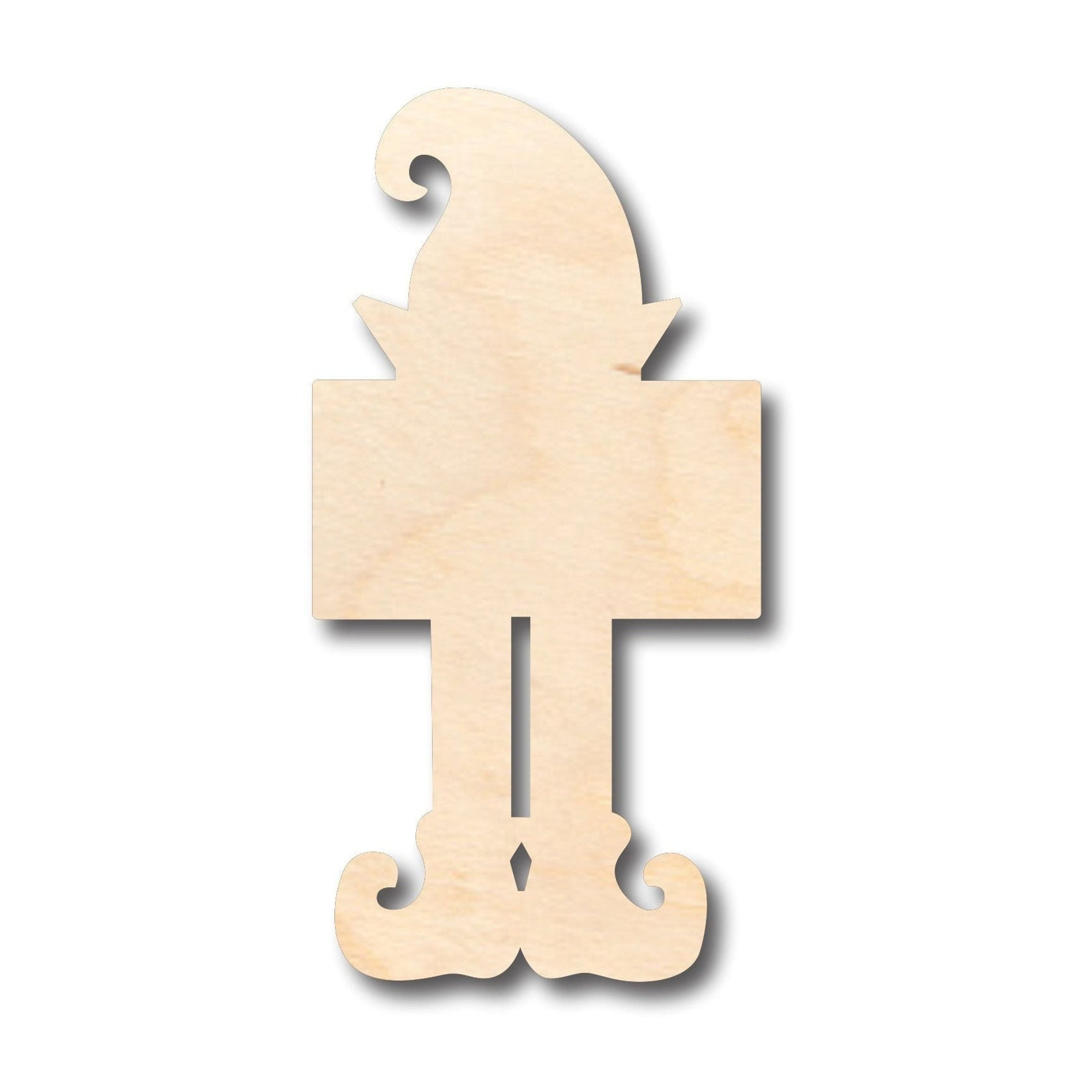Unfinished Wood Elf With Sign Shape - Christmas - Craft - up to 46" DIY ...