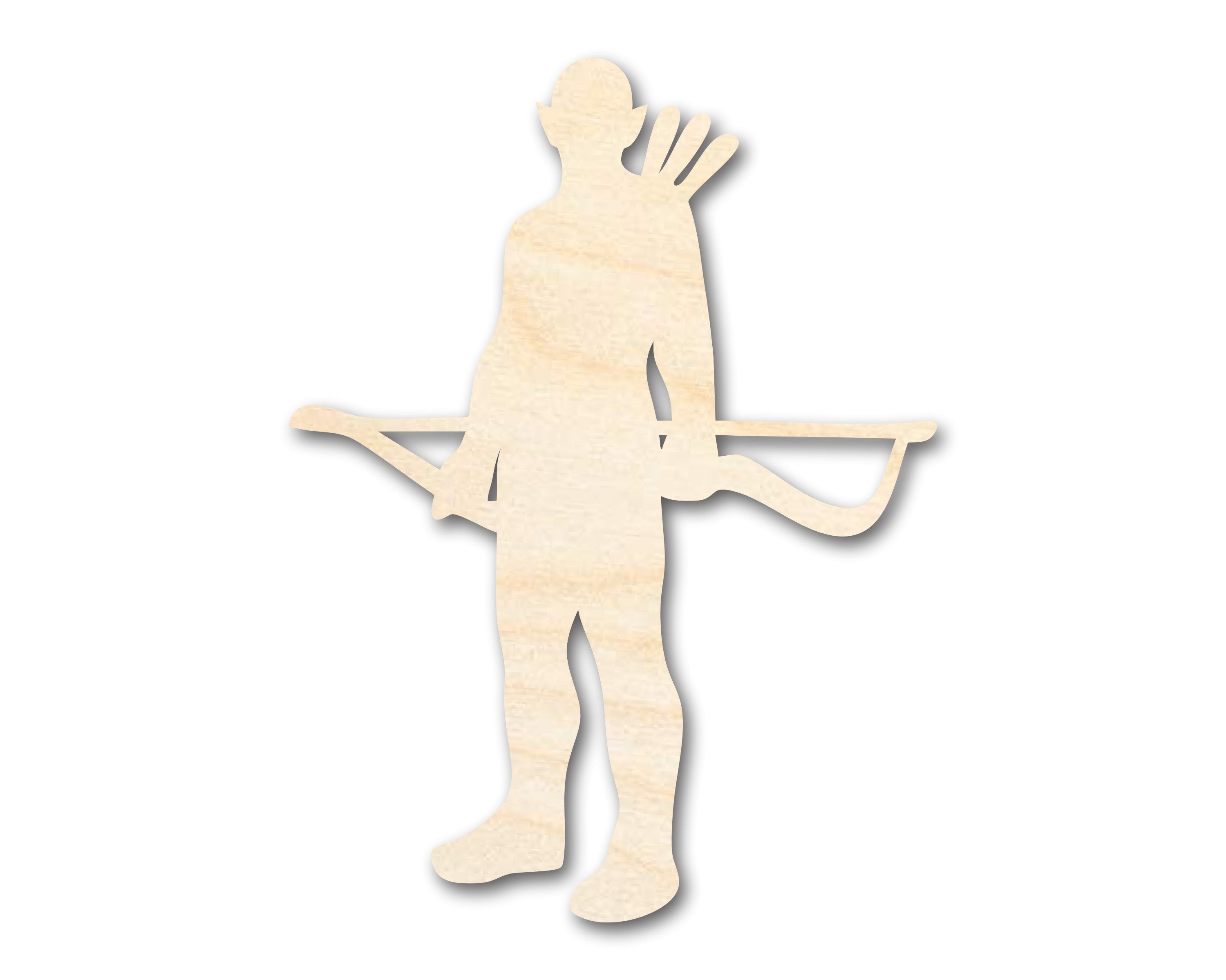 Unfinished Wood Elven Archer Shape - Craft - up to 46" 16" / 1/4 ...