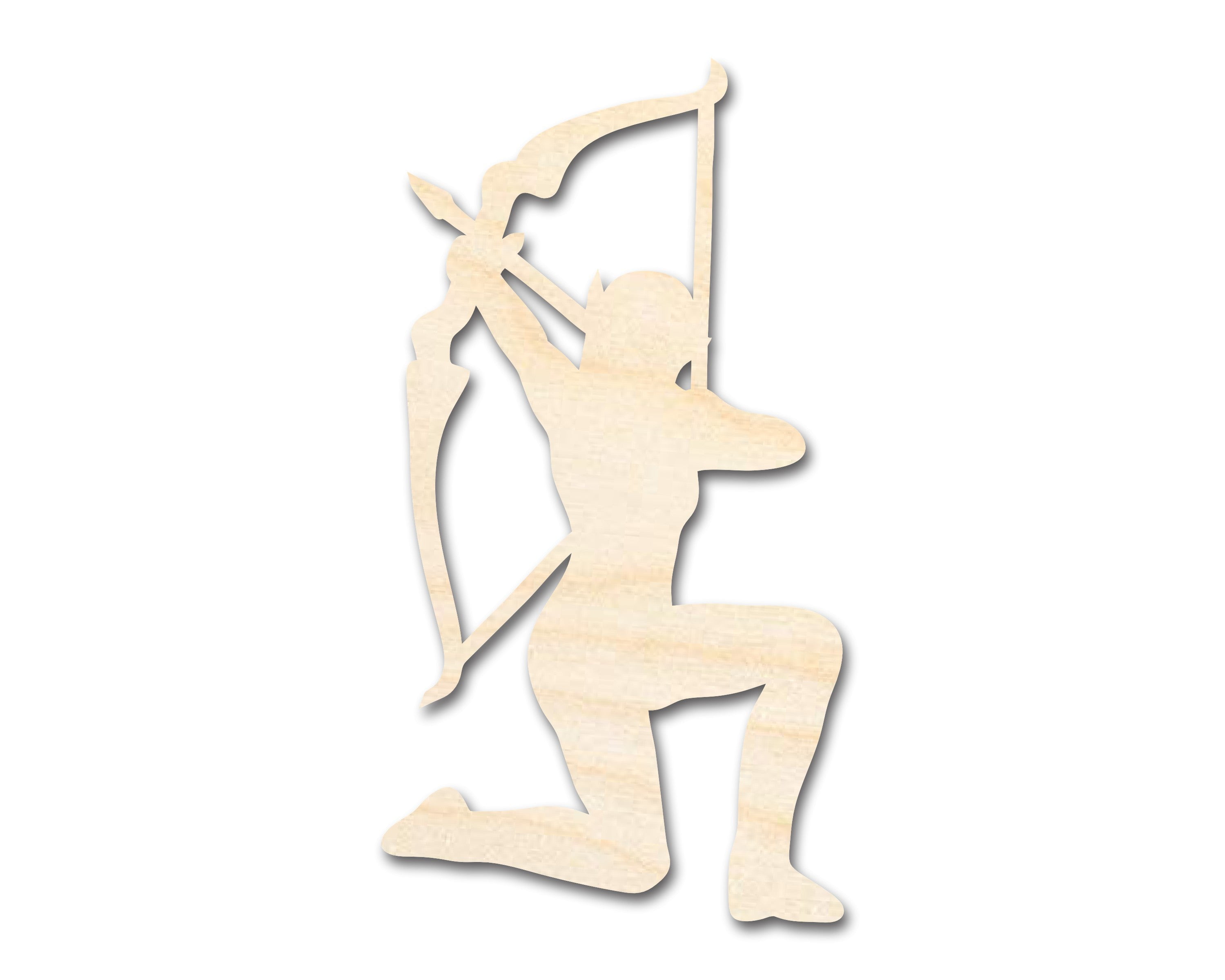 Unfinished Wood Elven Archer Shape - Craft - up to 46" 4" / 1/4 ...
