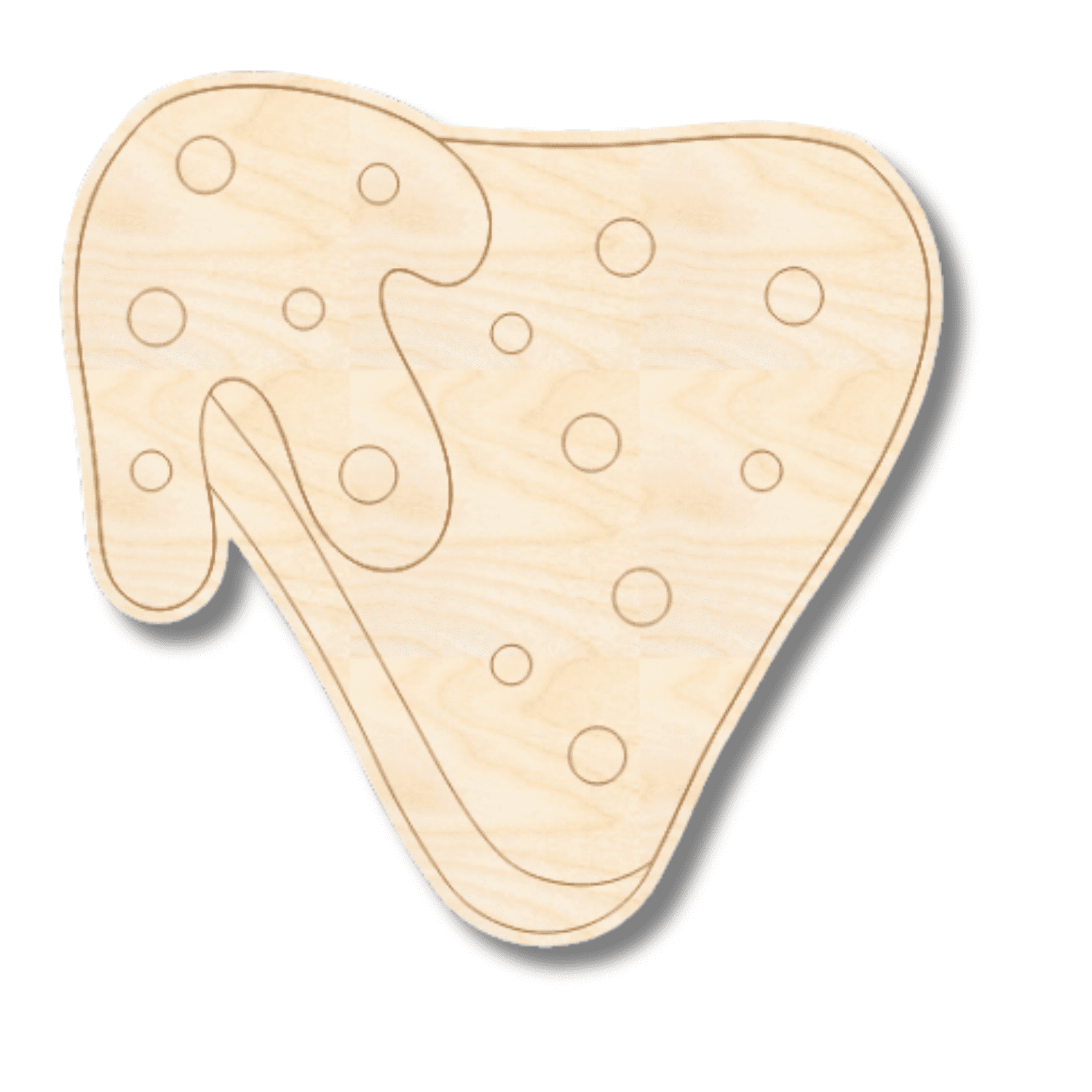 Unfinished Wood Etched Chips and Dip Shape | Paint By Line Crafts | up ...