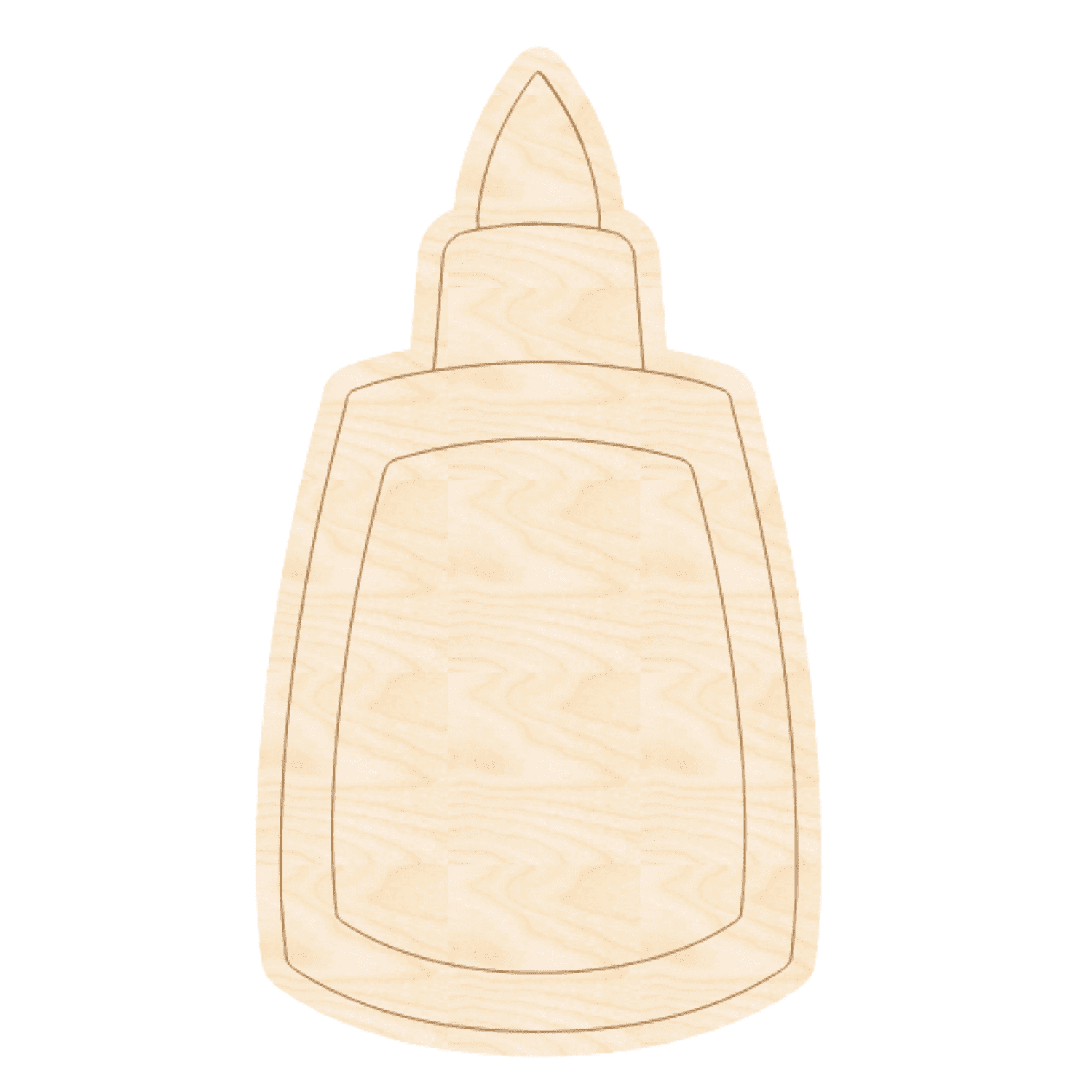 Unfinished Wood Etched Crafty Glue Shape | Paint By Line Crafts | up to ...