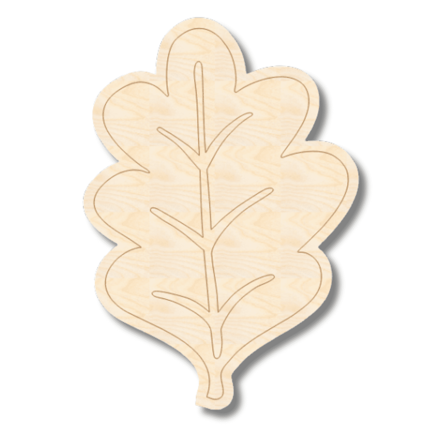 Unfinished Wood Etched Fall Leaf Shape | Paint By Line Crafts | up to ...