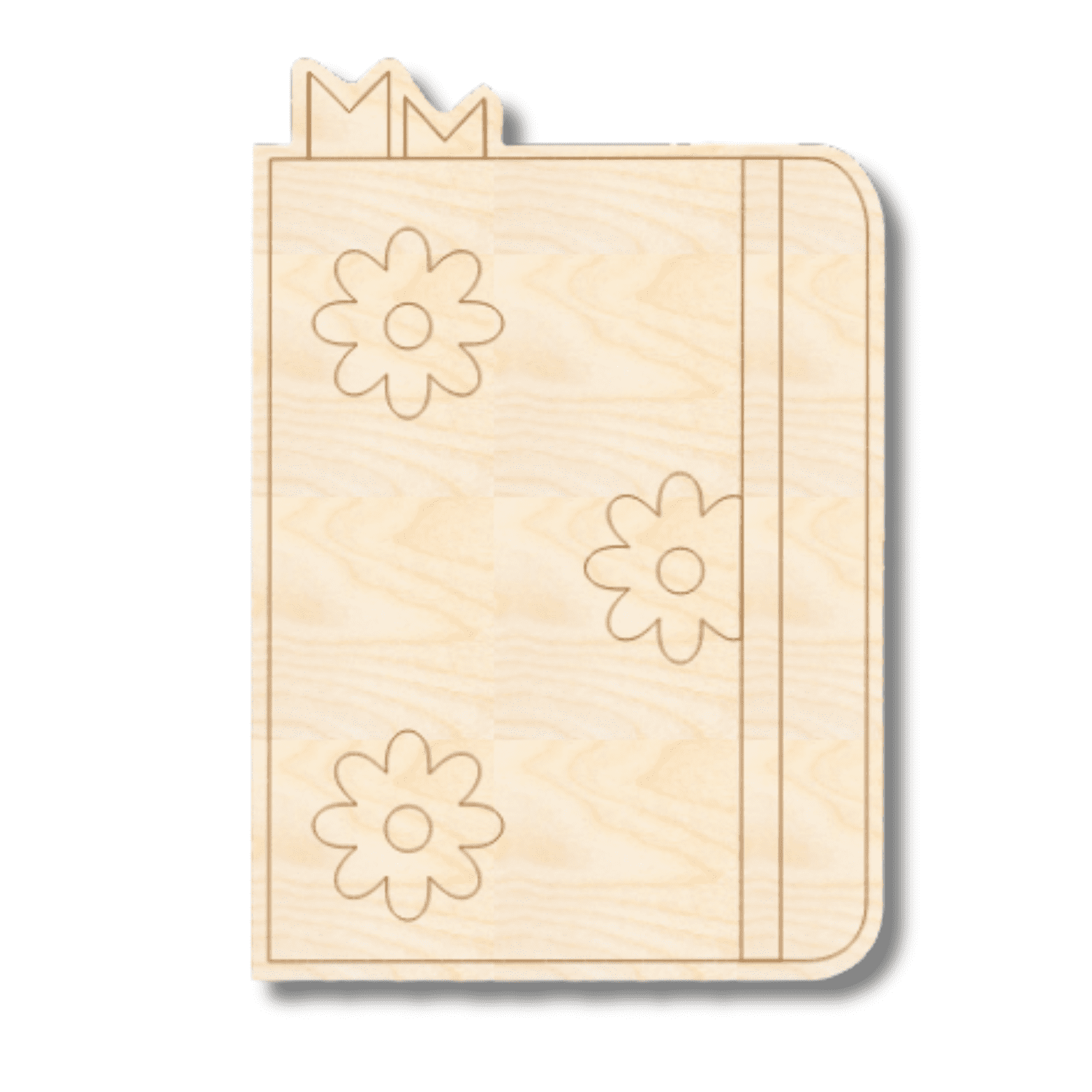 Unfinished Wood Etched Girls Diary Shape 10" / 1/4" - Walmart.com