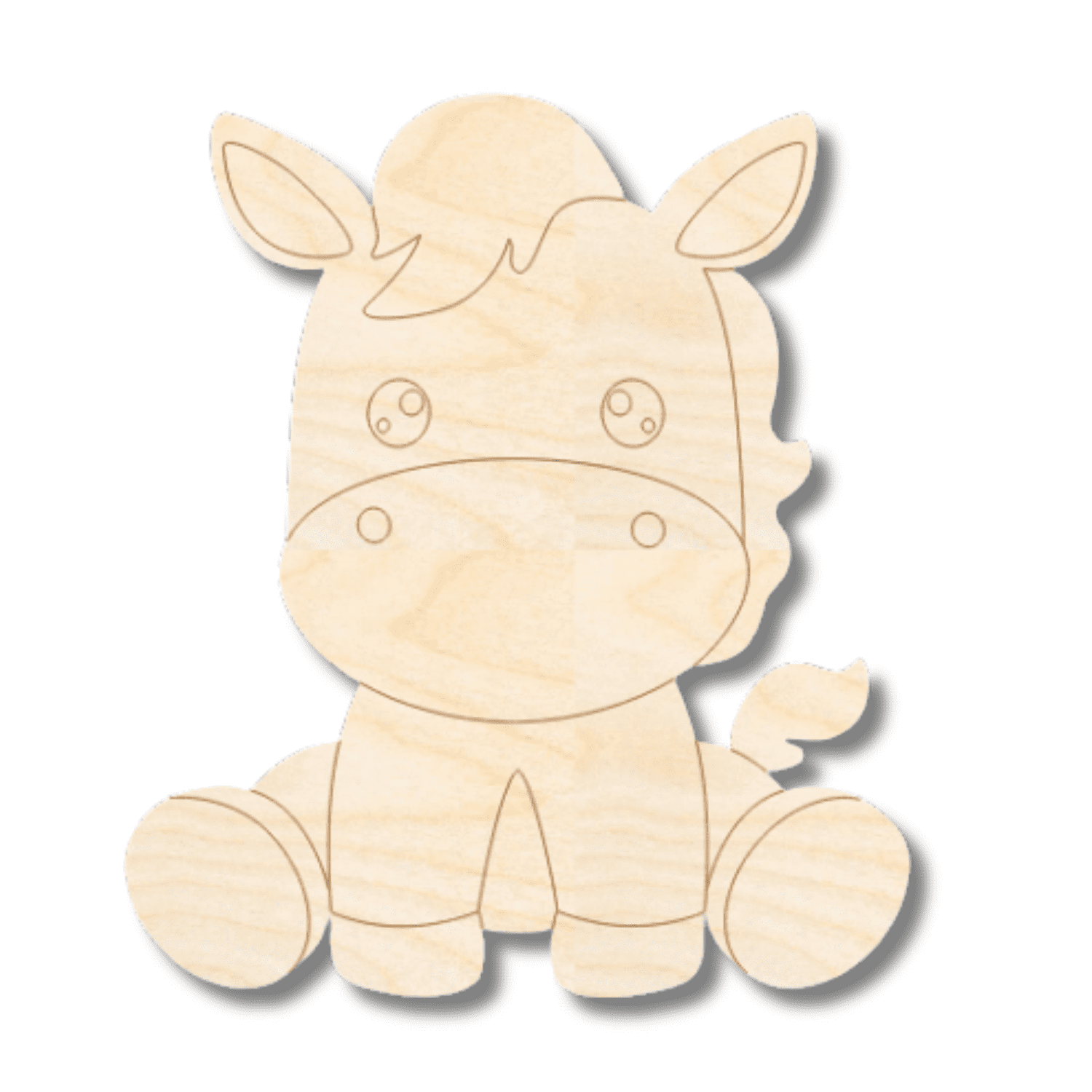 Unfinished Wood Etched Horse Shape 18" / 1/4" - Walmart.com
