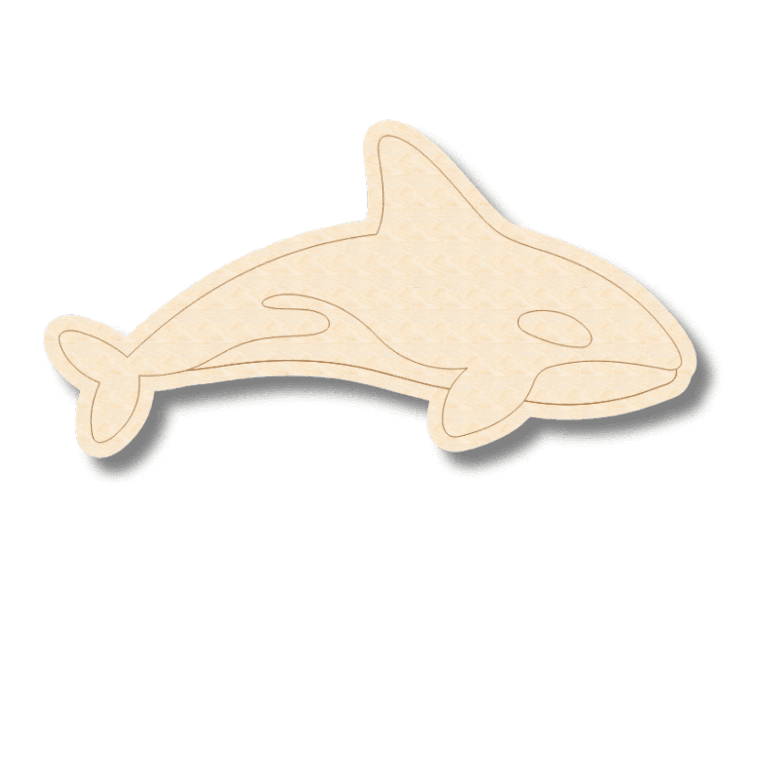 Unfinished Wood Etched Orca Shape | Paint By Line Crafts | up to 30 ...