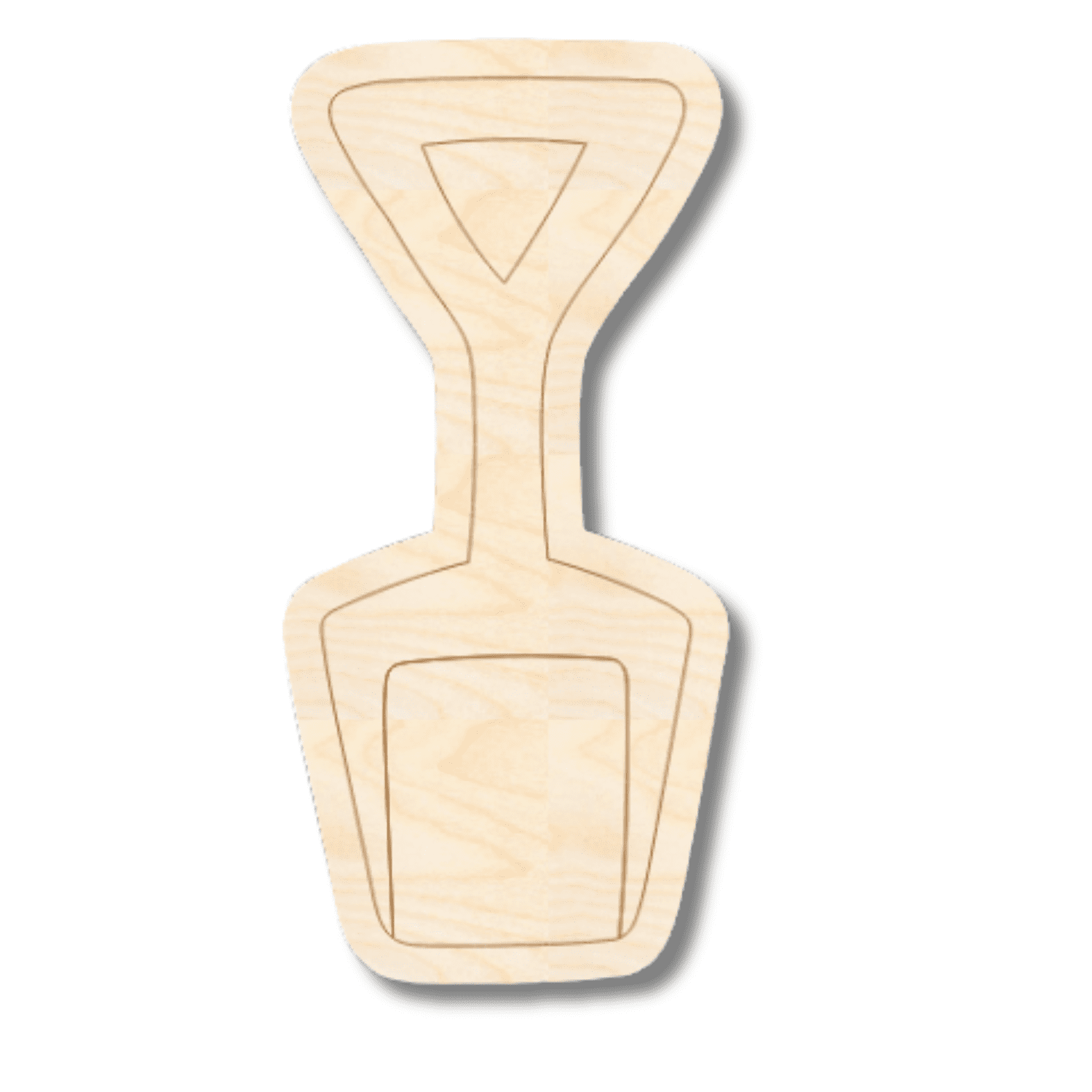 Unfinished Wood Etched Pale Shape | Paint By Line Crafts | up to 30 ...