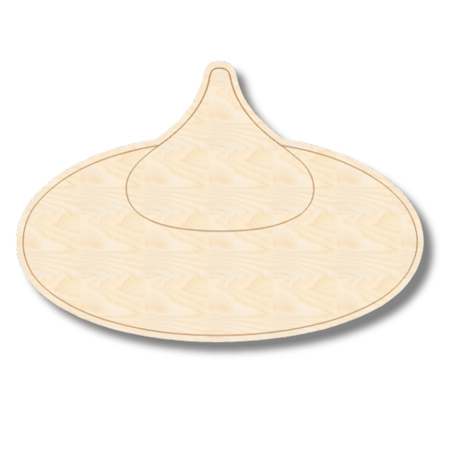 Unfinished Wood Etched Peanut Butter Cookie Shape | Paint By Line ...