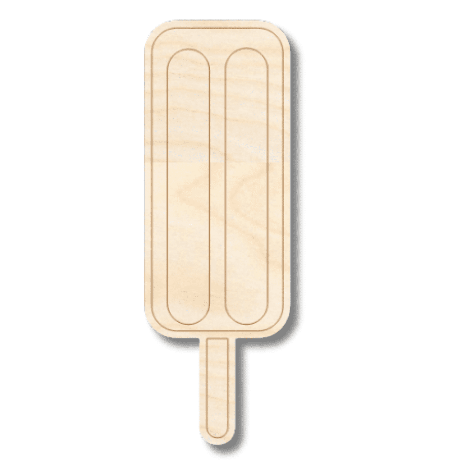 Unfinished Wood Etched Popsicle Shape 20" / 1/4" - Walmart.com