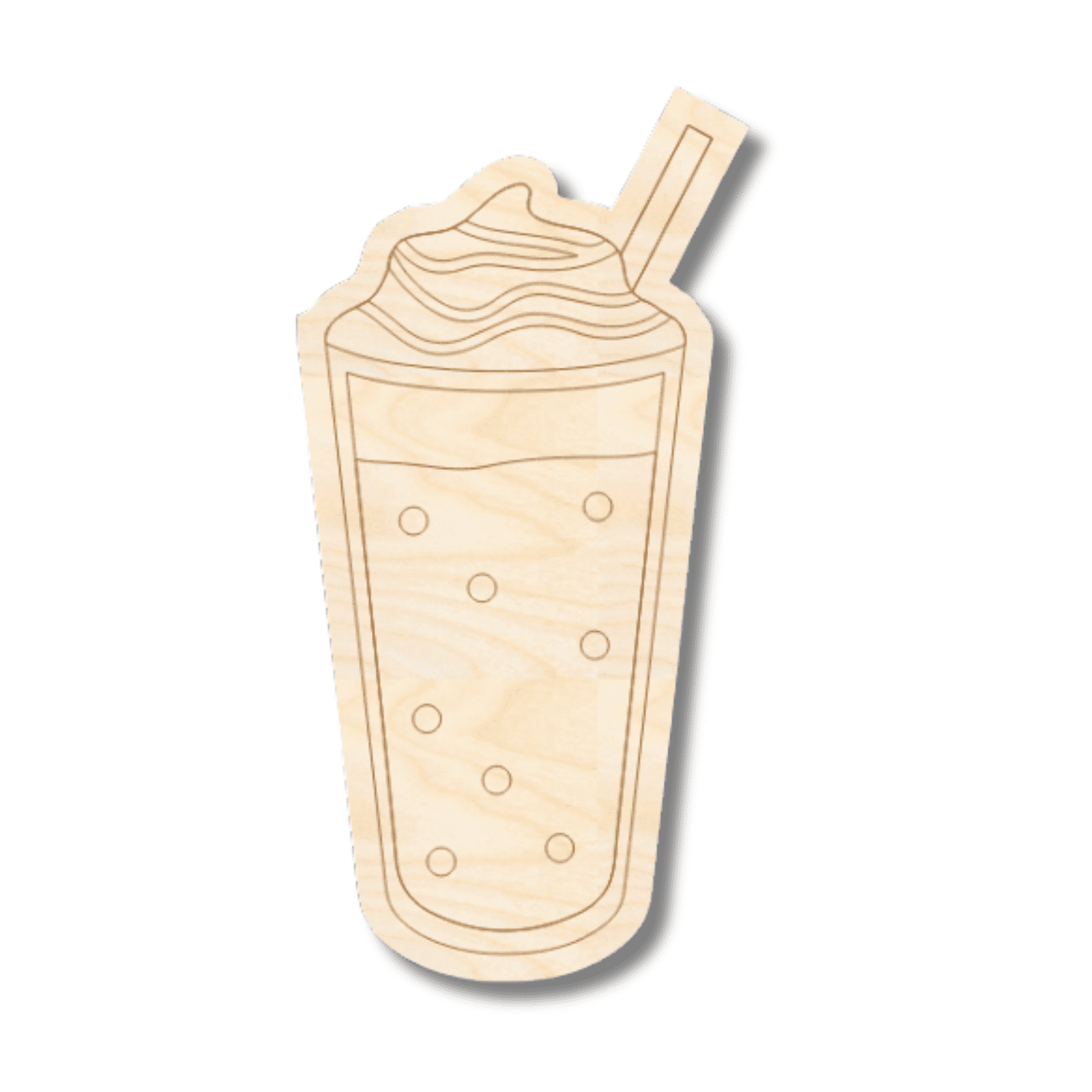 Unfinished Wood Etched Pumpkin Spice Latte Shape 8" / 1/4" - Walmart.com