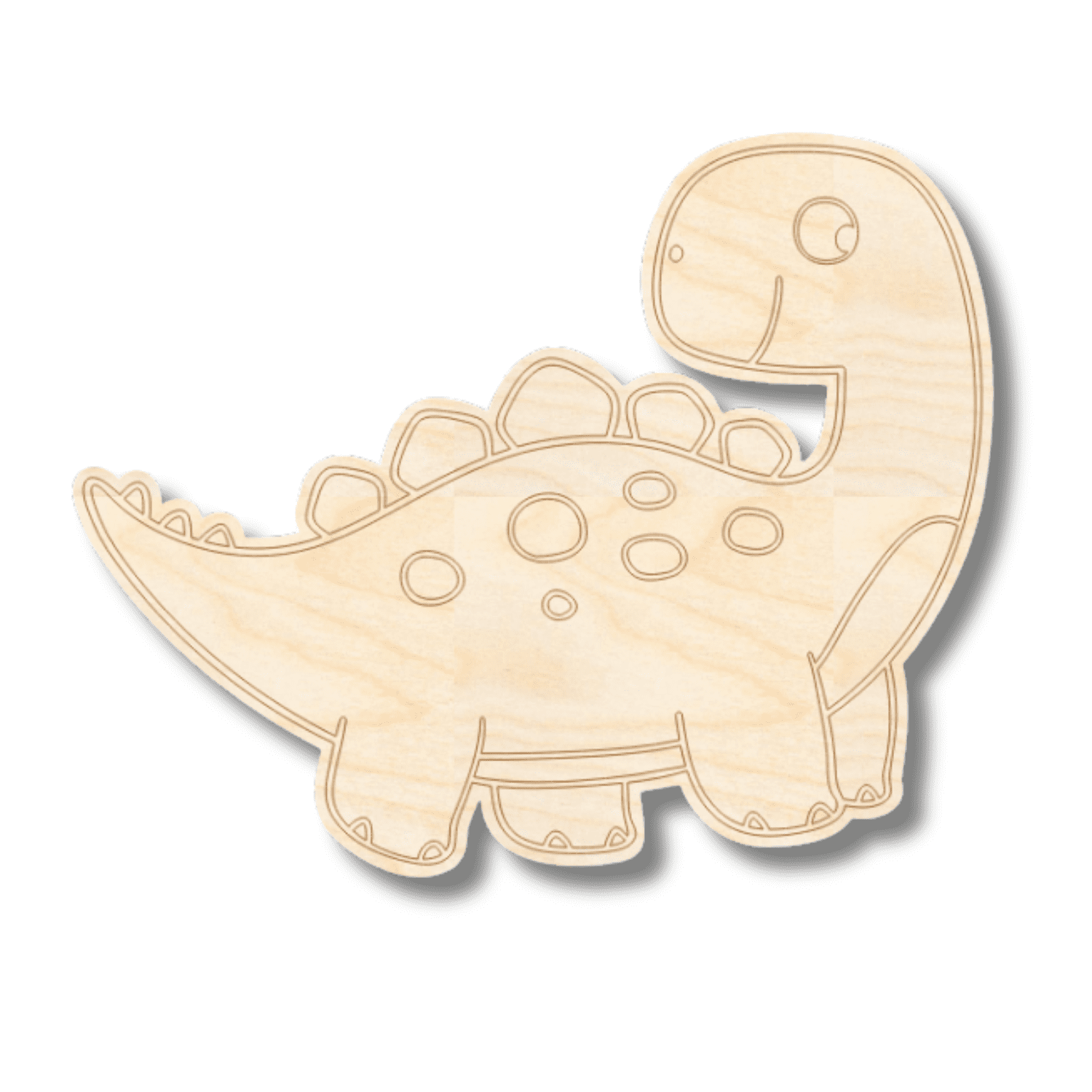 Unfinished Wood Etched Stegosaurus Shape 14" / 1/8" - Walmart.com