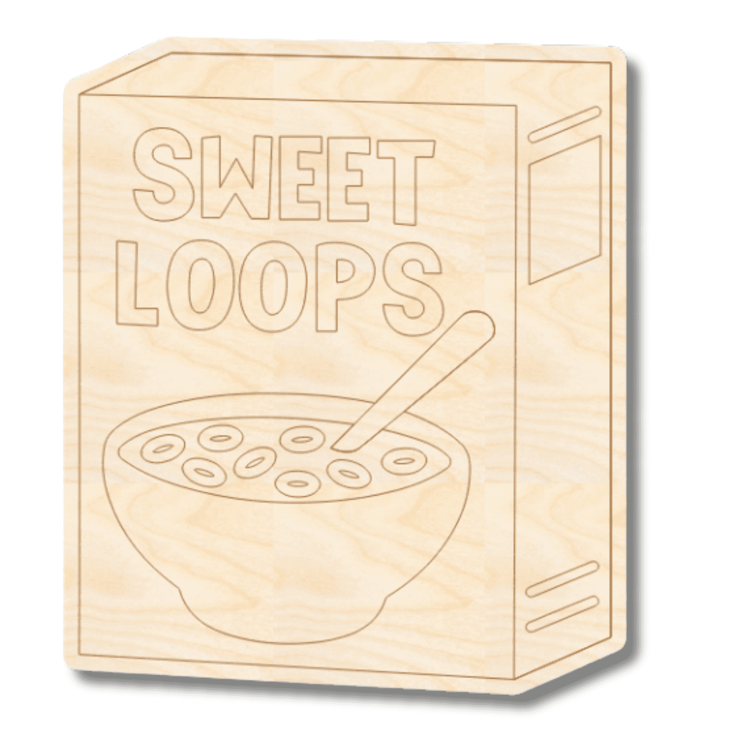Unfinished Wood Etched Sweet Loops Shape 18" / 1/8" - Walmart.com