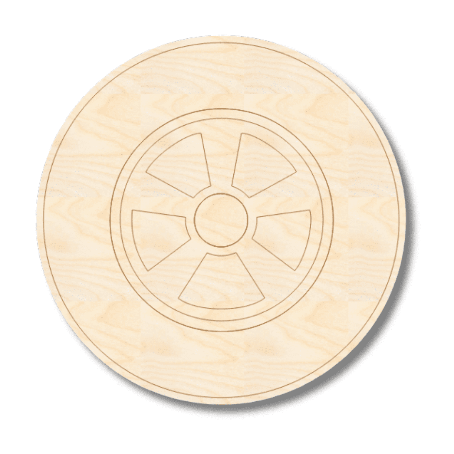 Unfinished Wood Etched Tire Shape 24" / 1/4" - Walmart.com