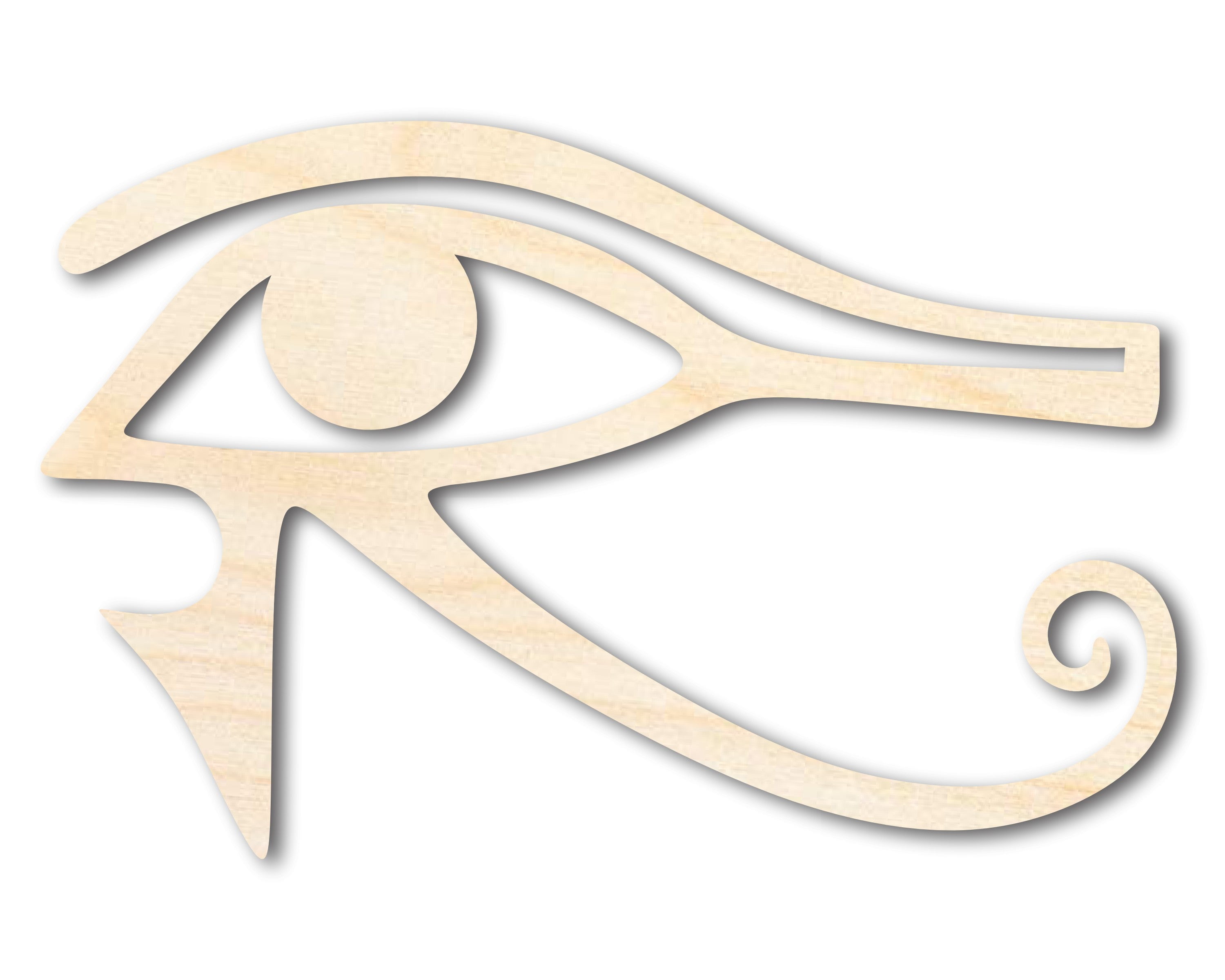 Unfinished Wood Eye of Ra Shape - Egypt - Mythical Craft - up to 46 ...