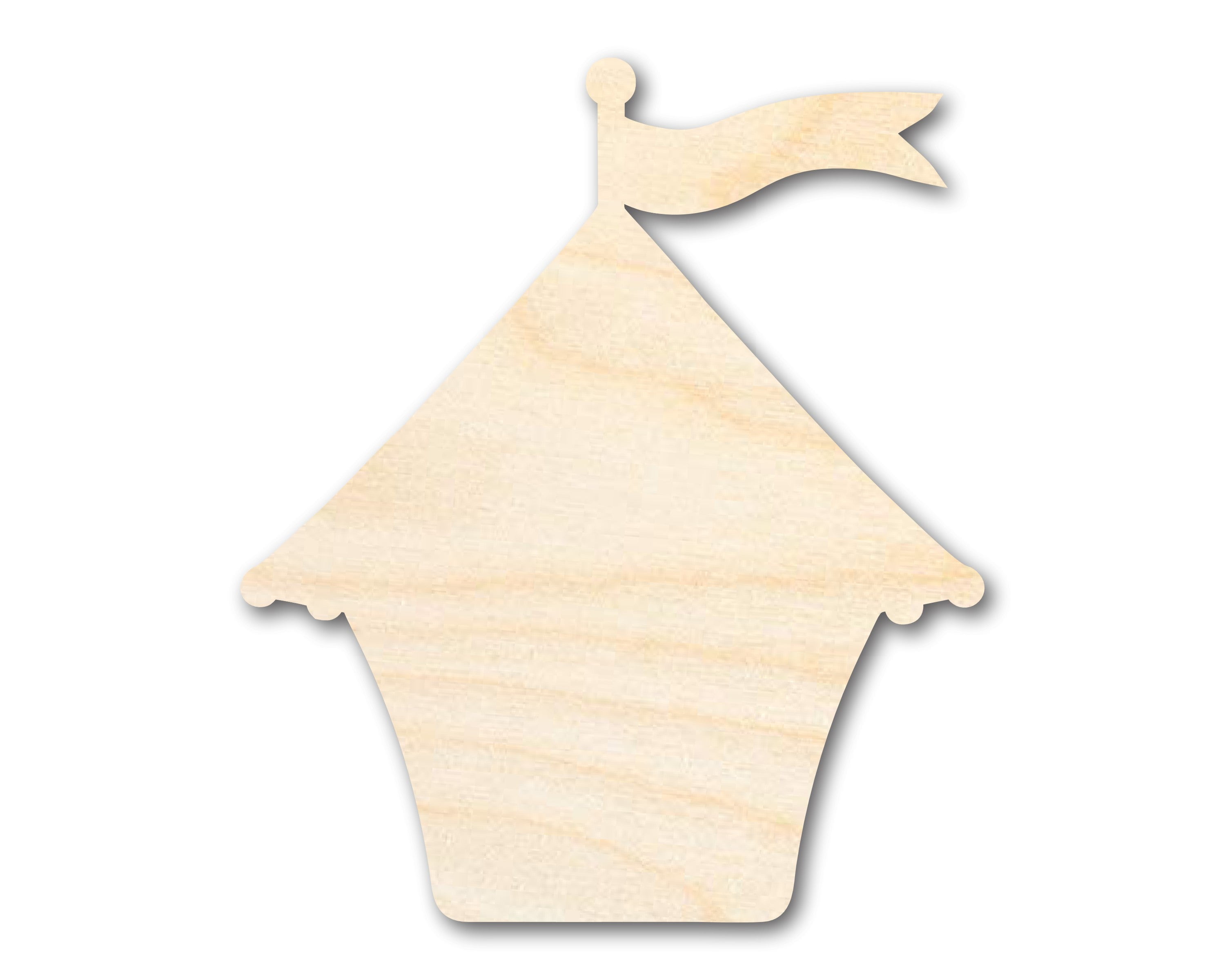 Unfinished Wood Fair Booth Shape | Amusement Park | Craft Cutout 8" / 1 ...