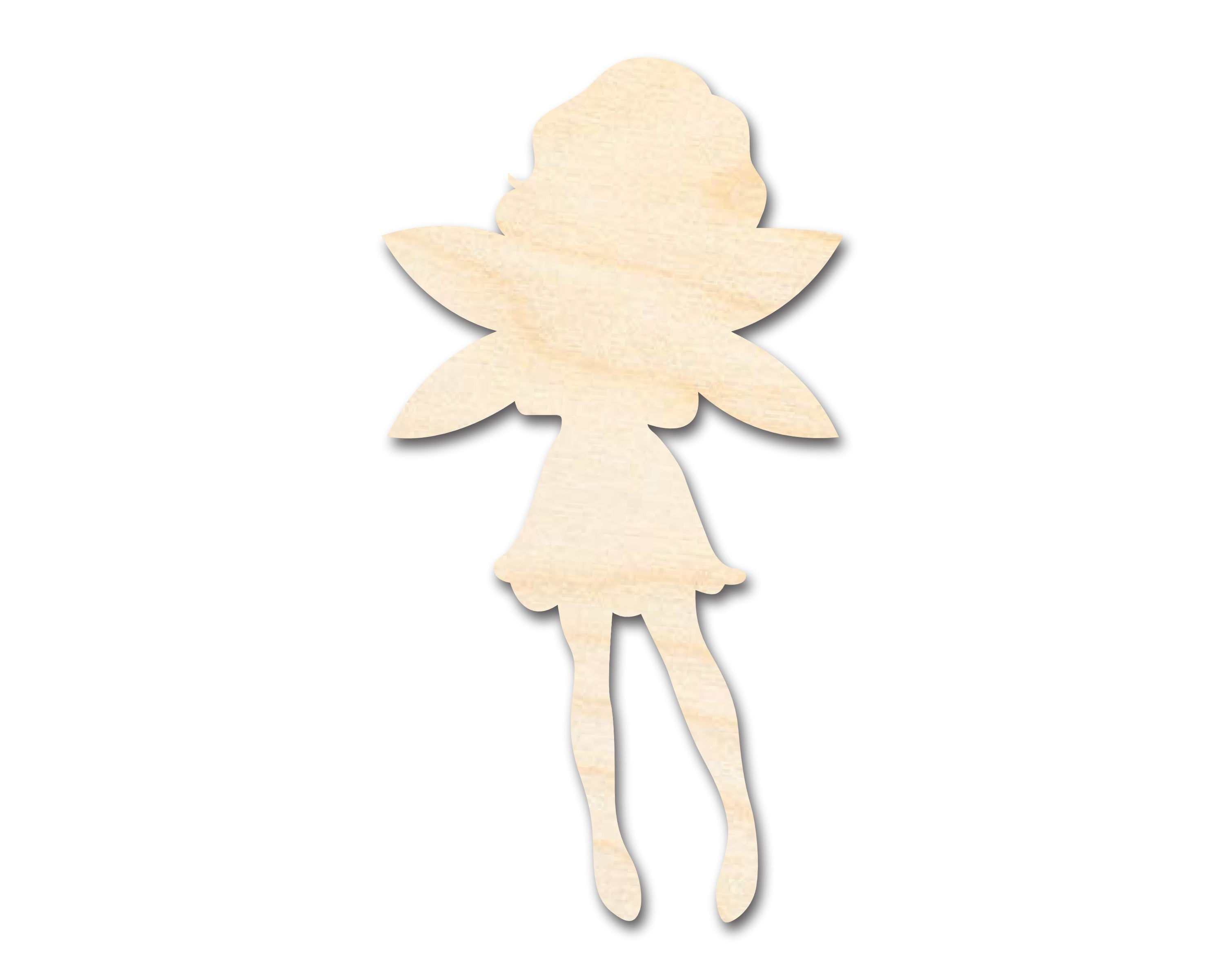 Unfinished Wood Fairy Shape | Craft Cutout | up to 46" DIY 10" / 1/2 ...