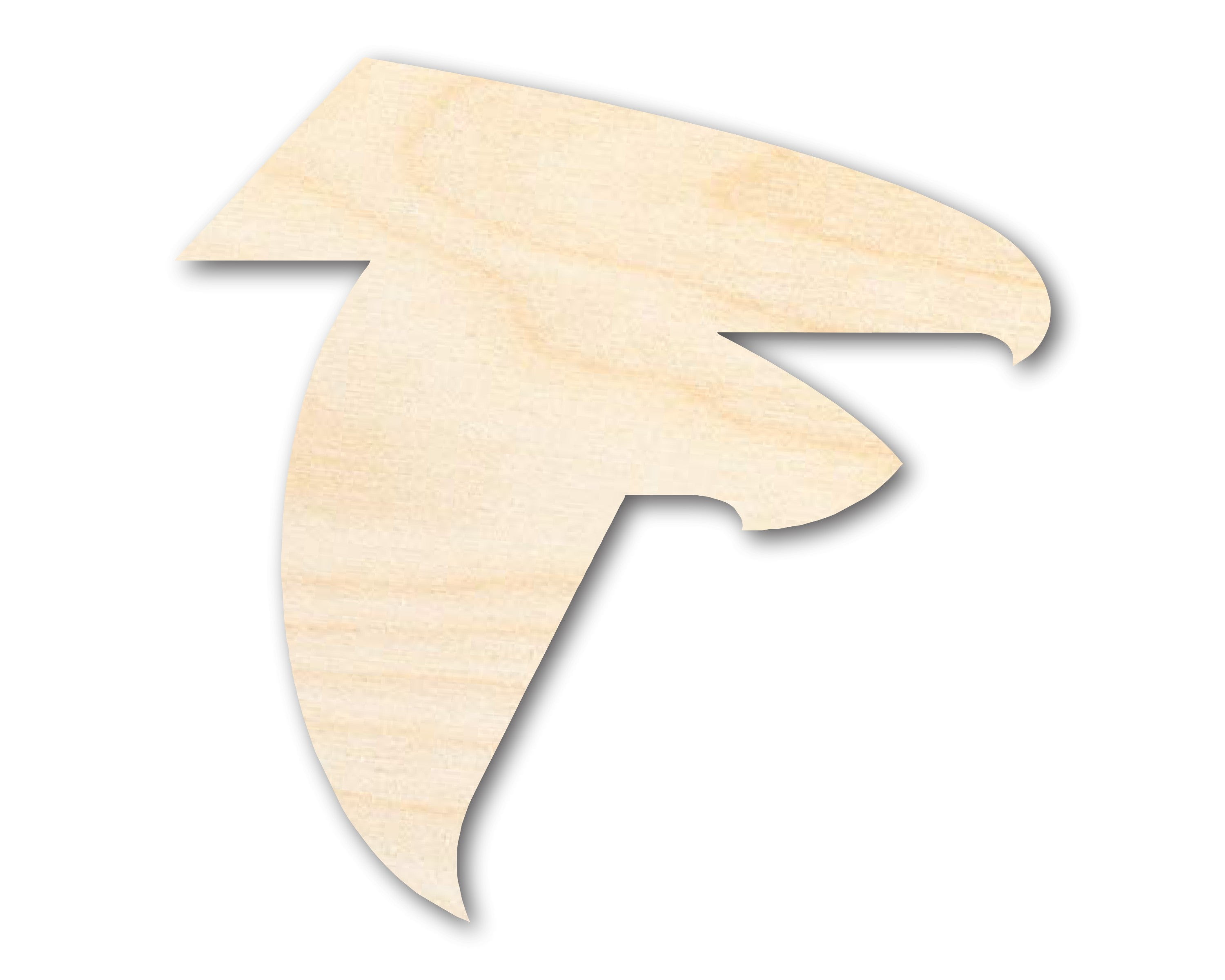 Unfinished Wood Falcon Mascot Shape | DIY Craft Cutout | up to 46" DIY ...
