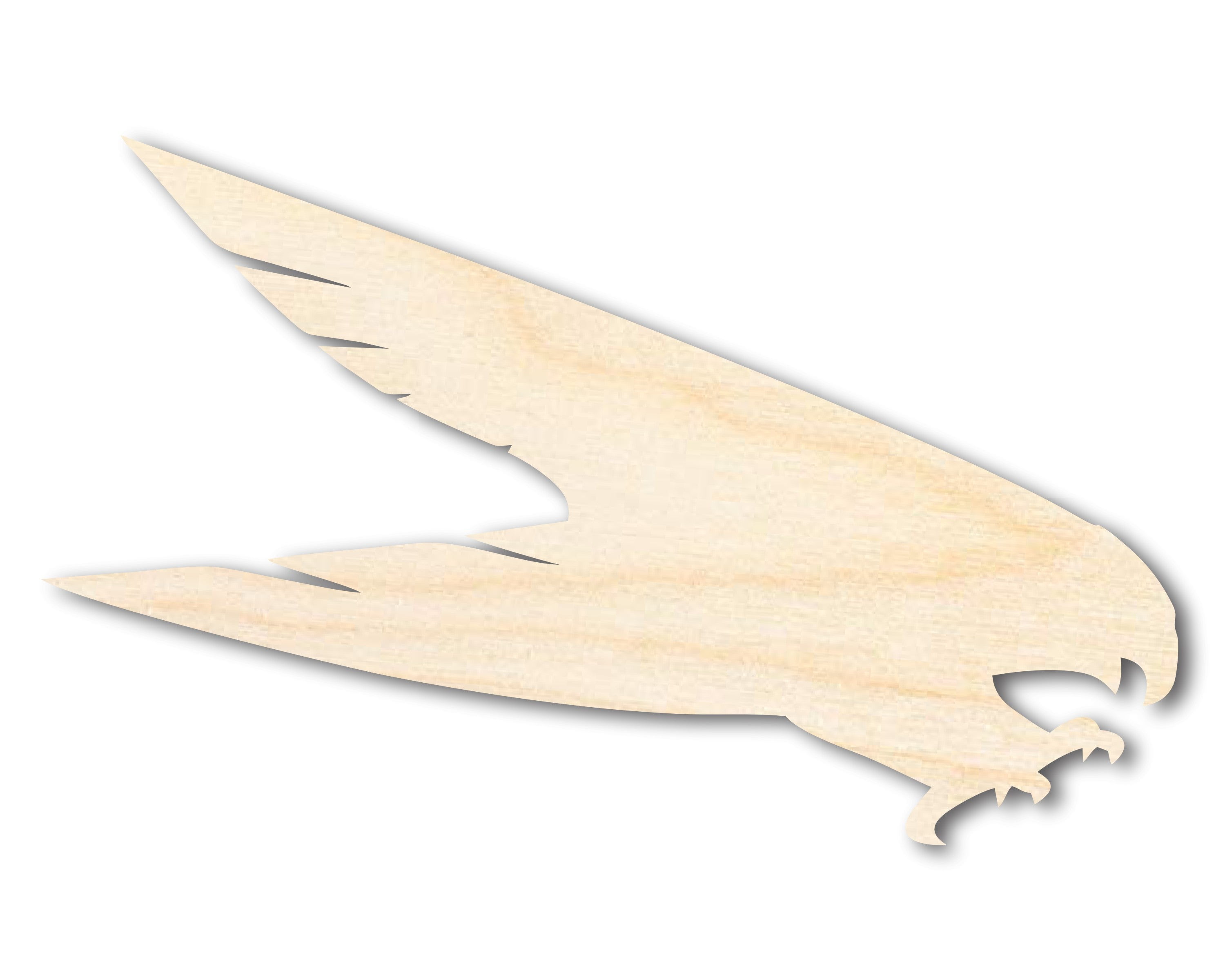 Unfinished Wood Falcon Mascot Shape | DIY Craft Cutout | up to 46" DIY ...
