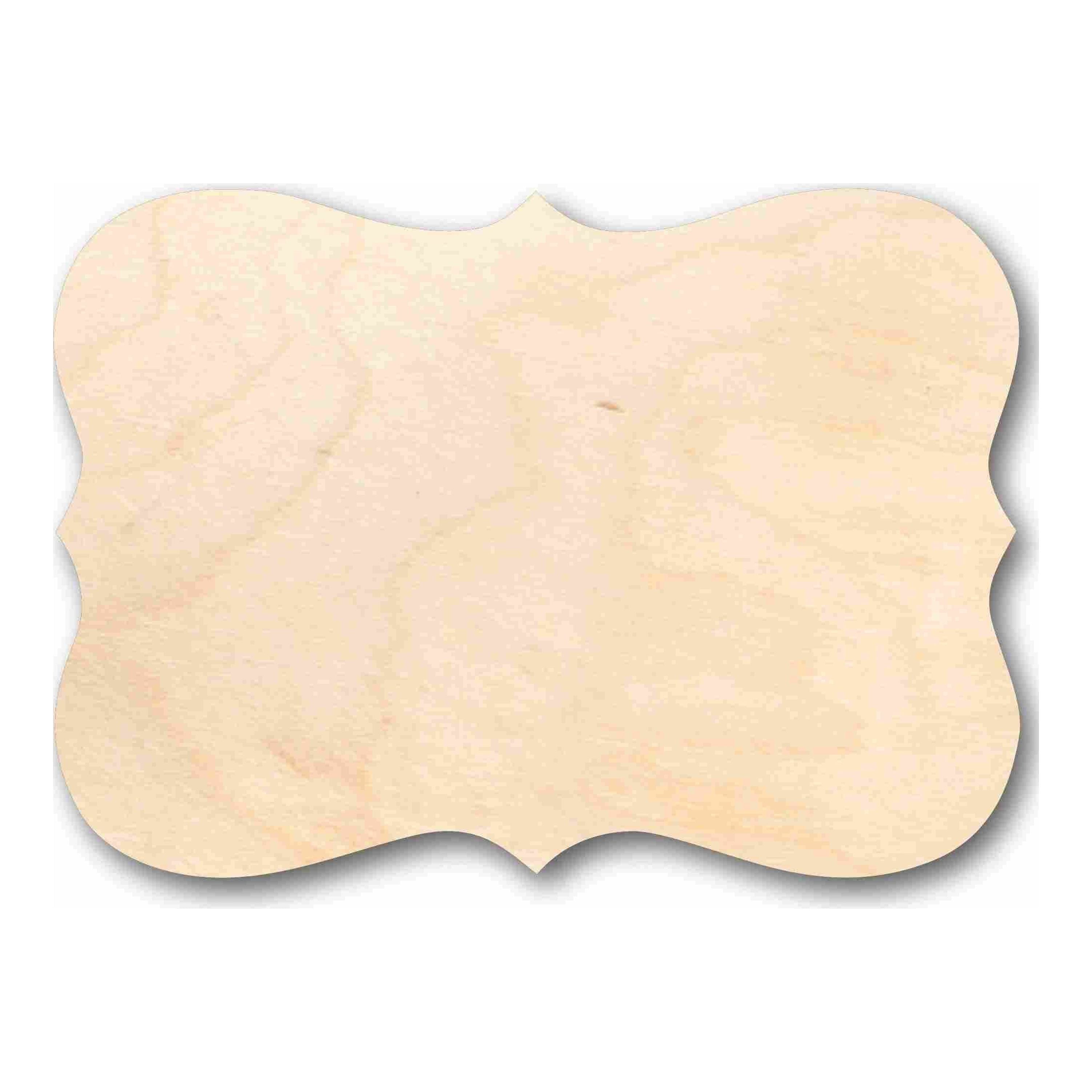 Unfinished Wood Fancy Award Craft Plaque Silhouette - Craft- up to 46 ...