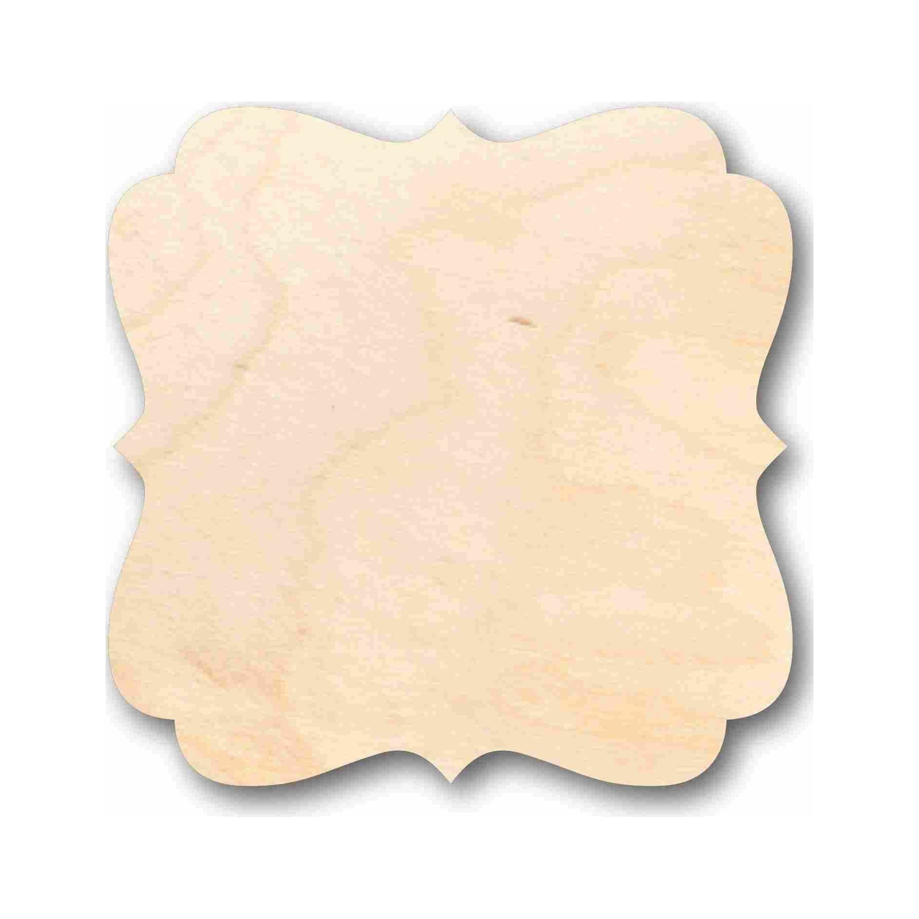 Unfinished Wood Fancy Award Craft Plaque Silhouette - Craft- up to 46 ...