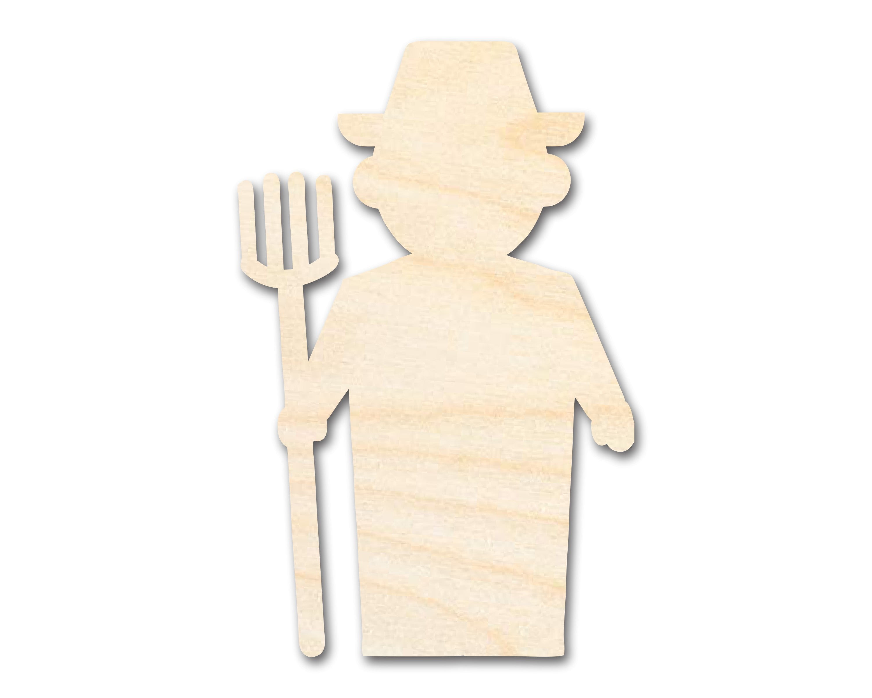 Unfinished Wood Farmer Shape | DIY Craft Cutout | up to 46" DIY 18" / 3 ...