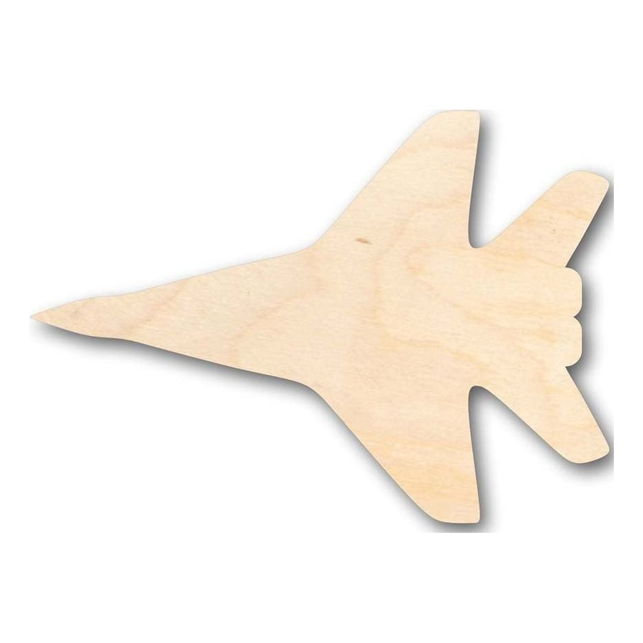 Unfinished Wood Fighter Jet Airplane Shape - Craft- up to 46" DIY 4 ...