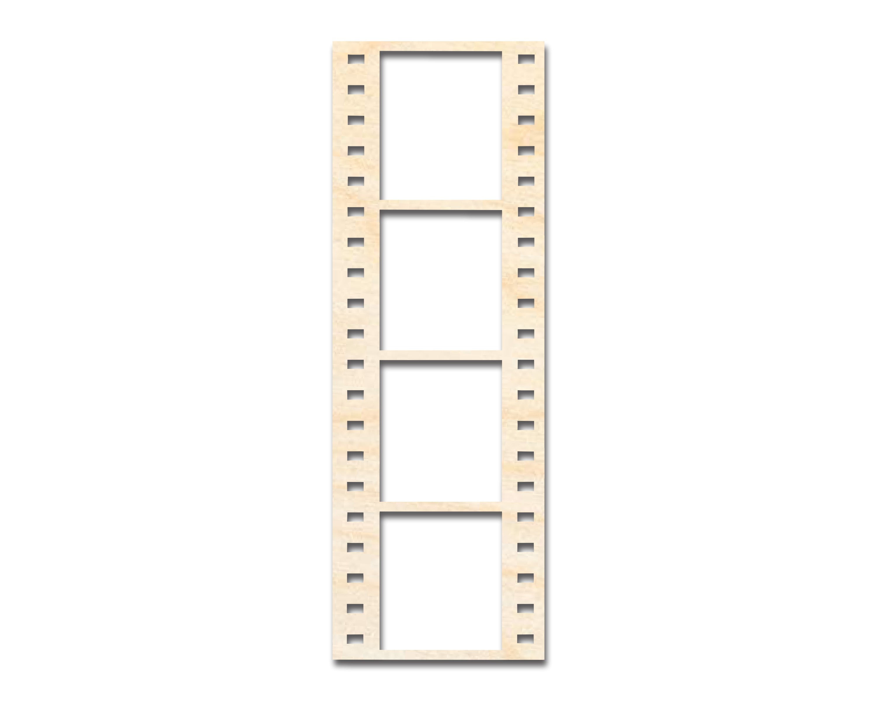 Unfinished Wood Film Strip Shape | DIY Craft Cutout | up to 46" DIY 46 ...