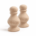 Unfinished Wood Finialel Cap Bedfor Bed Rod Finials Flagpole Topper ...