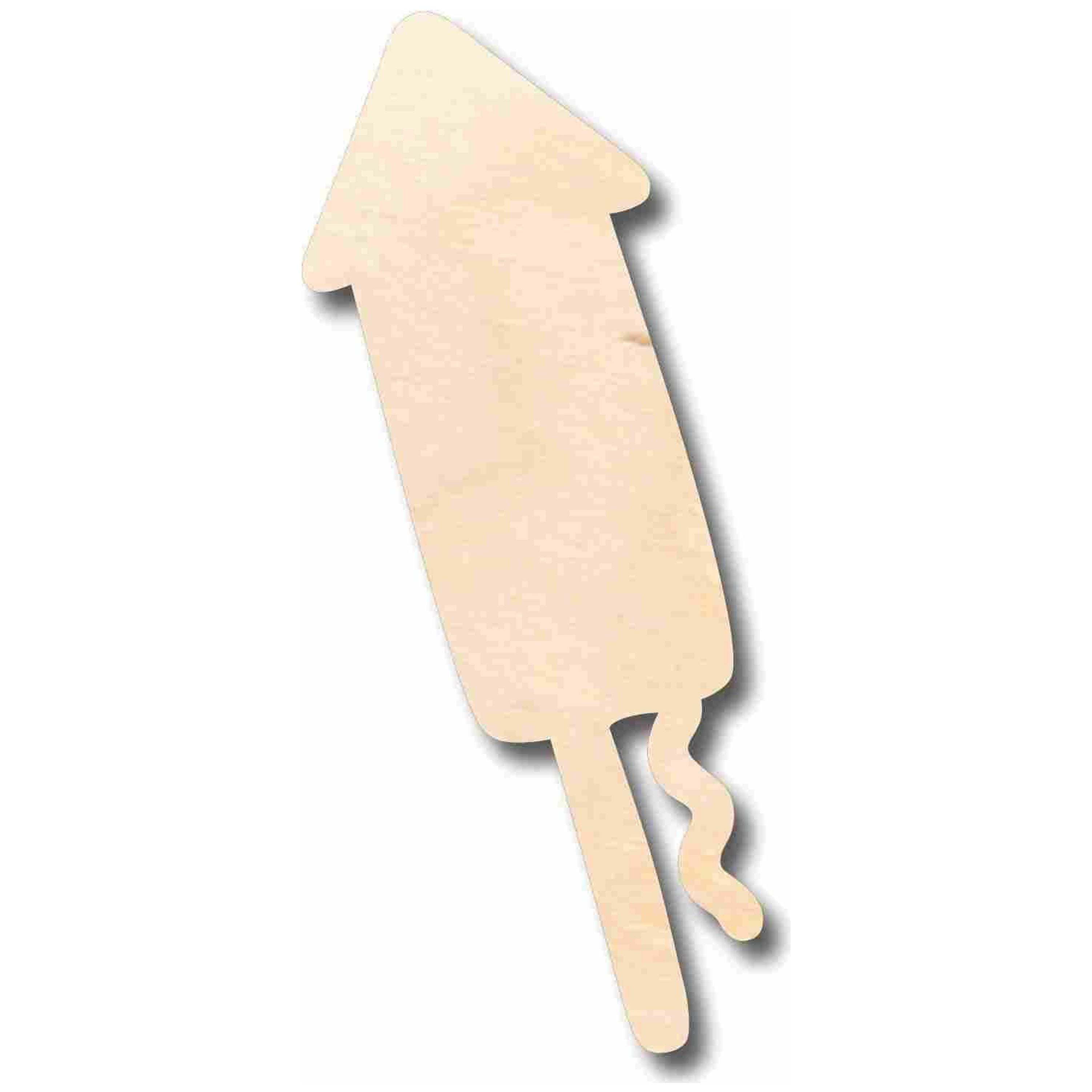 Unfinished Wood Firecracker Silhouette - Craft- up to 46" DIY 30" / 1/4 ...