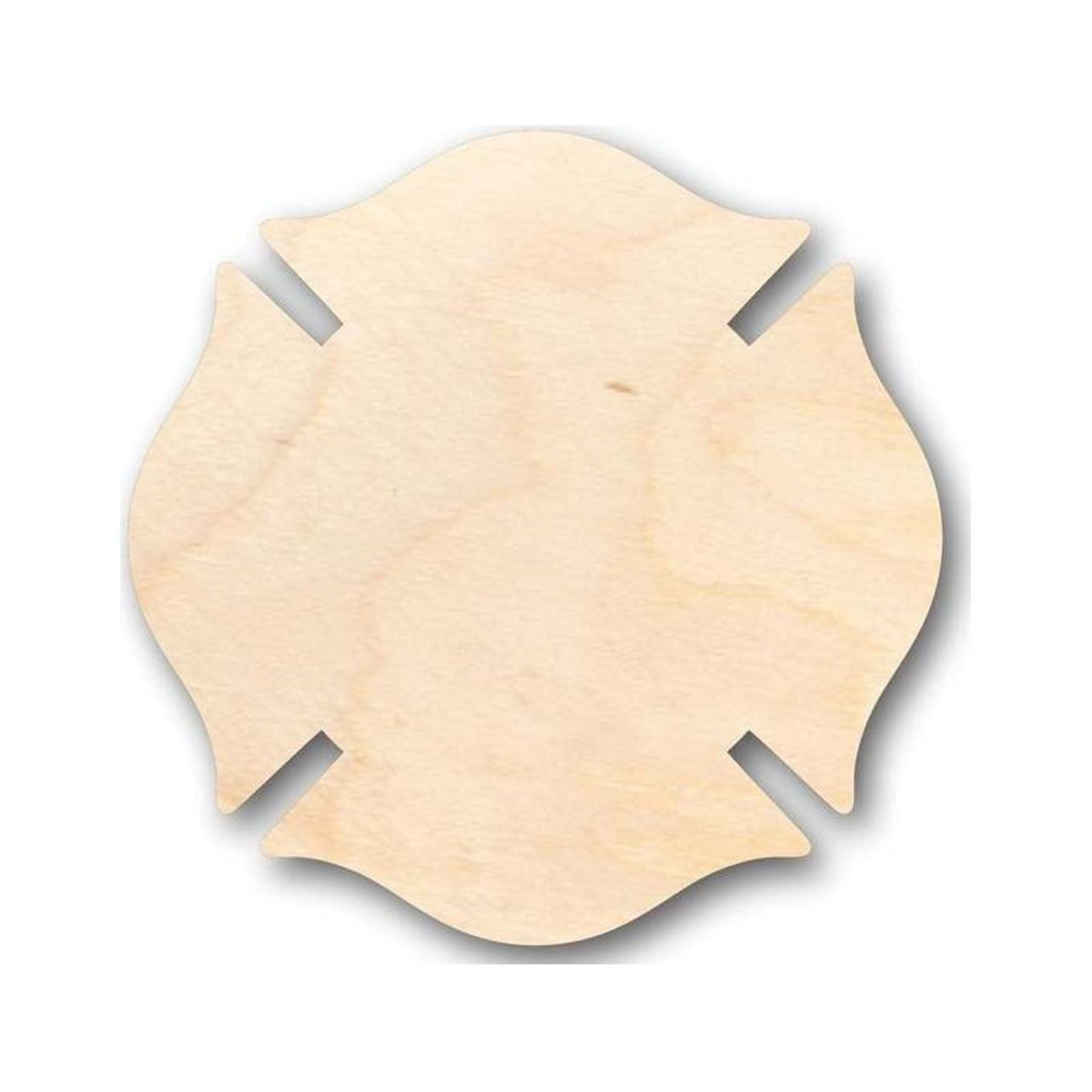 Unfinished Wood Fireman's Badge Symbol Shape - Firefighter - Craft - up ...