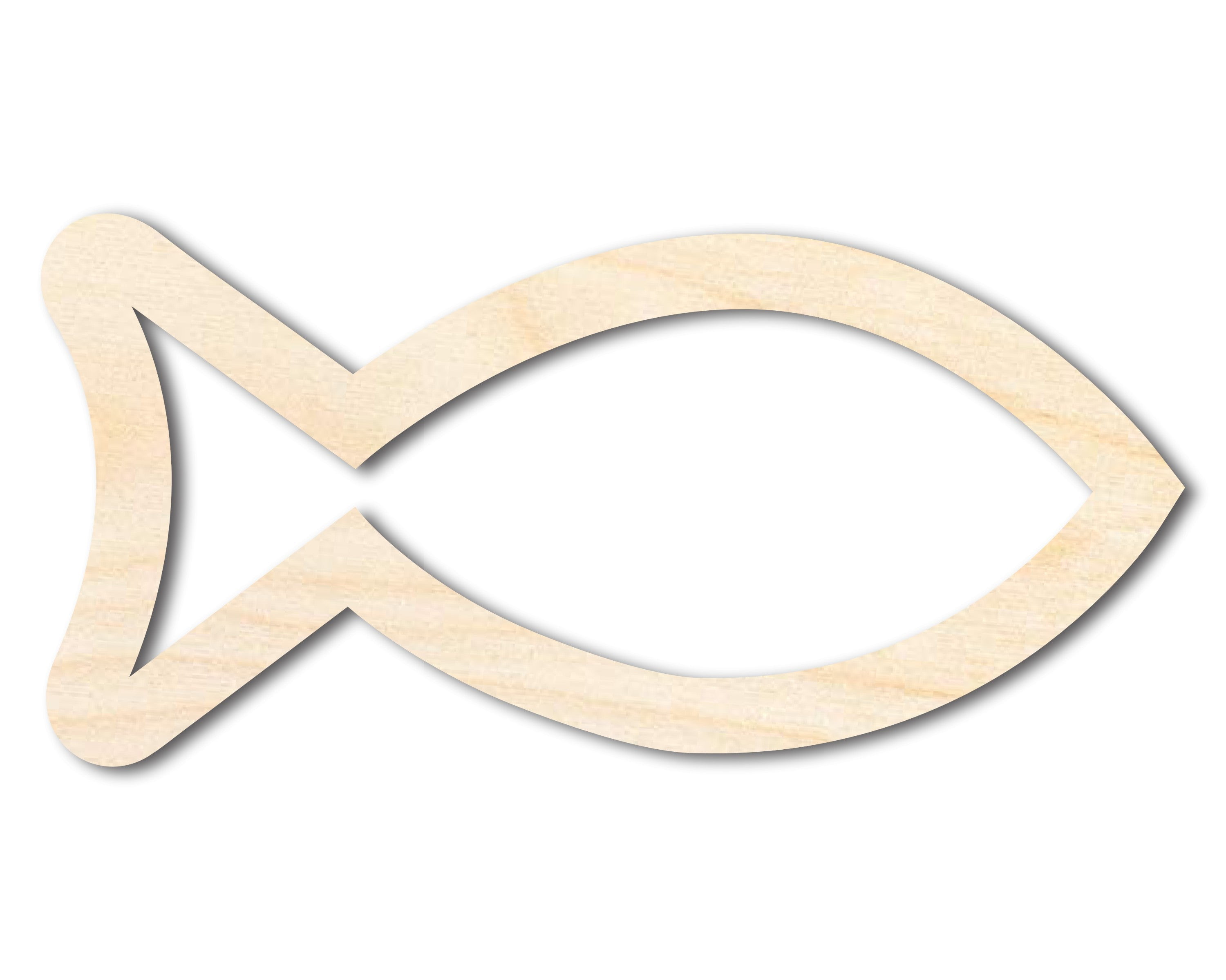 Unfinished Wood Fish Outline Shape | DIY Craft Cutout | up to 46" DIY ...