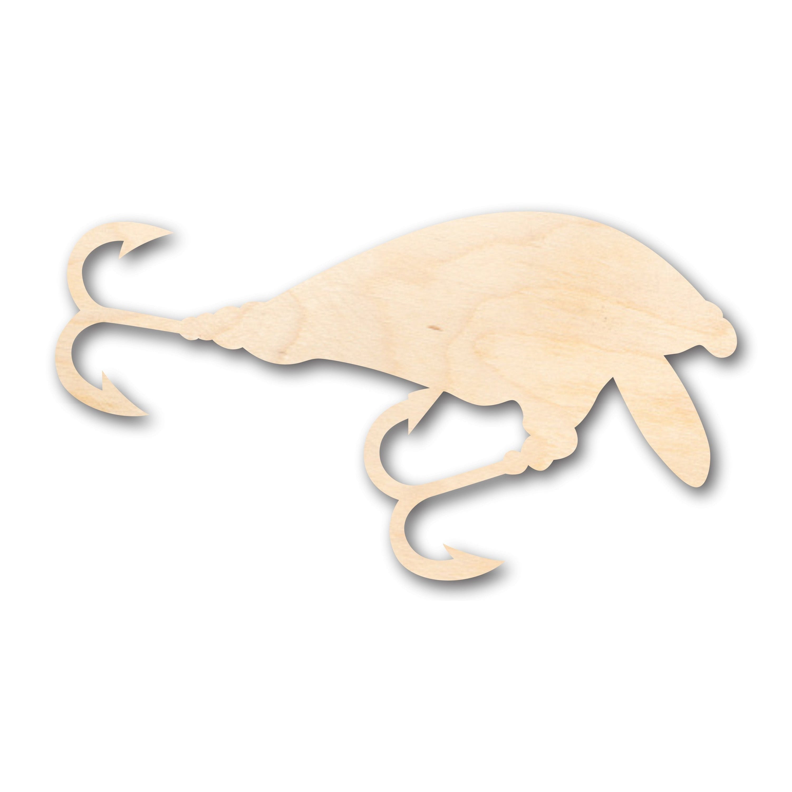 Unfinished Wood Fishing Lure Shape - Craft - up to 46" DIY 20" / 1/4 ...