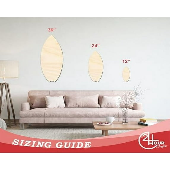 Unfinished Wood Fishtail Surfboard Shape | Ocean Craft Cutout | up to ...