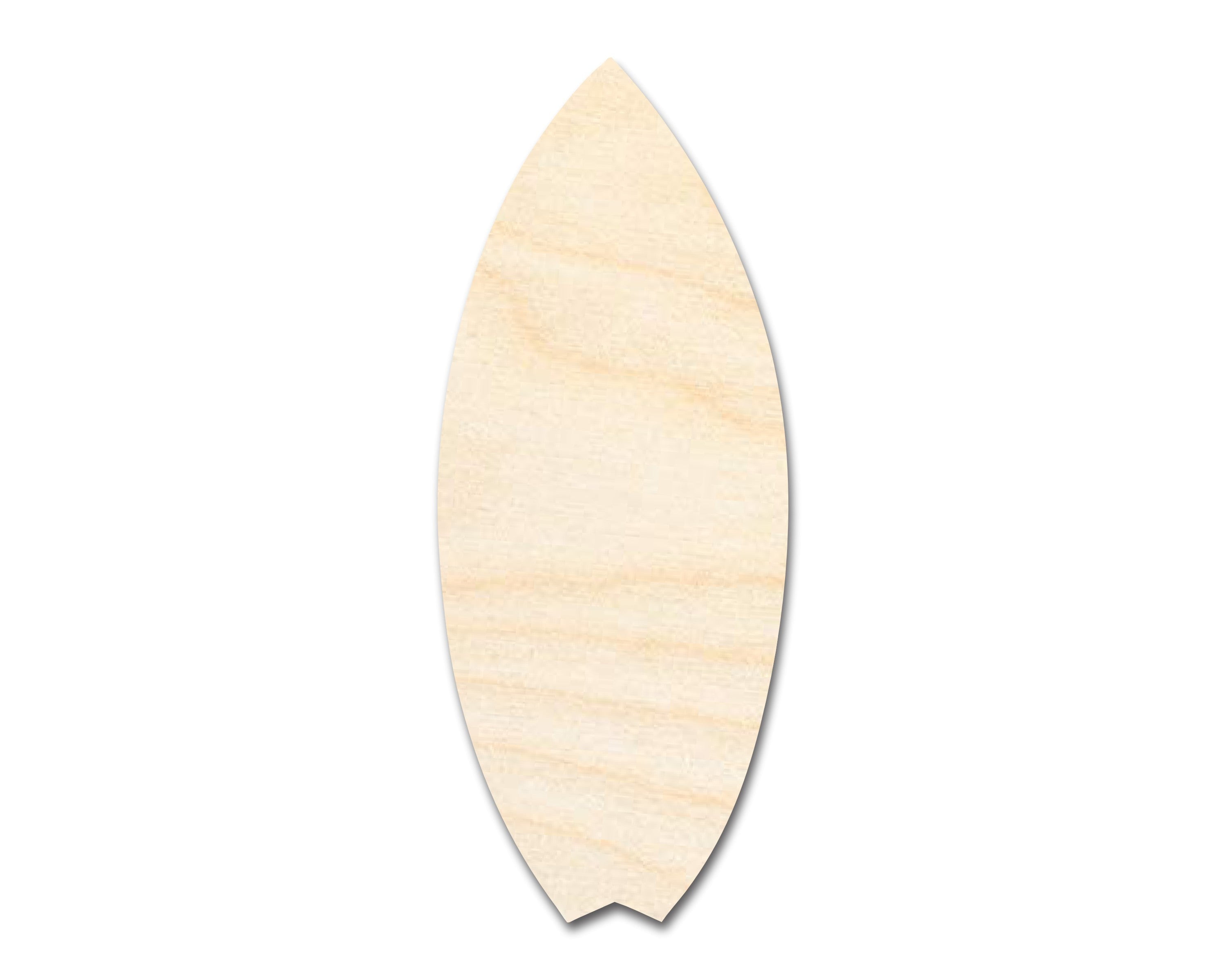 Unfinished Wood Fishtail Surfboard Shape | Ocean Craft Cutout | up to ...