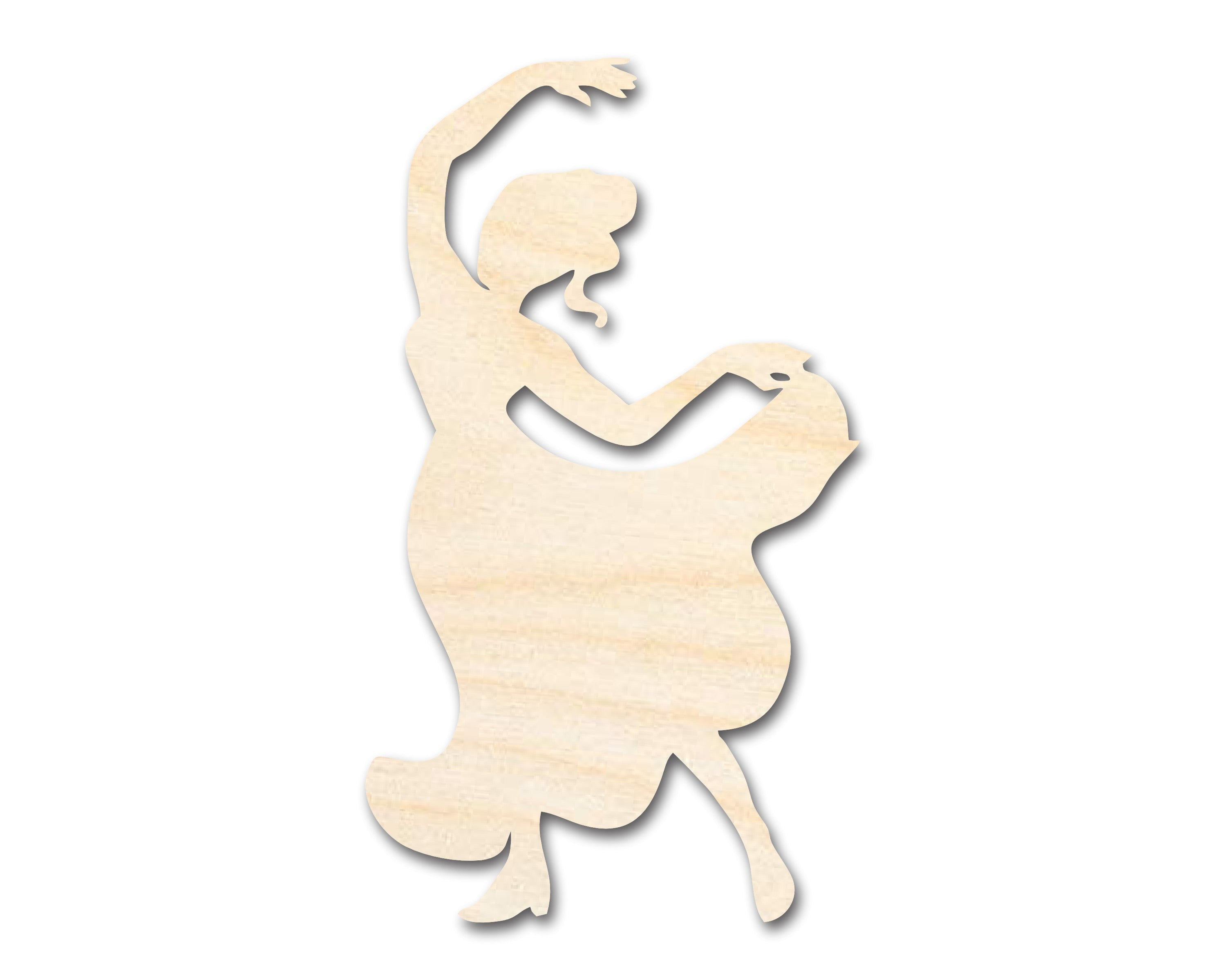 Unfinished Wood Flamenco Dancer Shape - Craft - up to 46" 12" / 1/8 ...