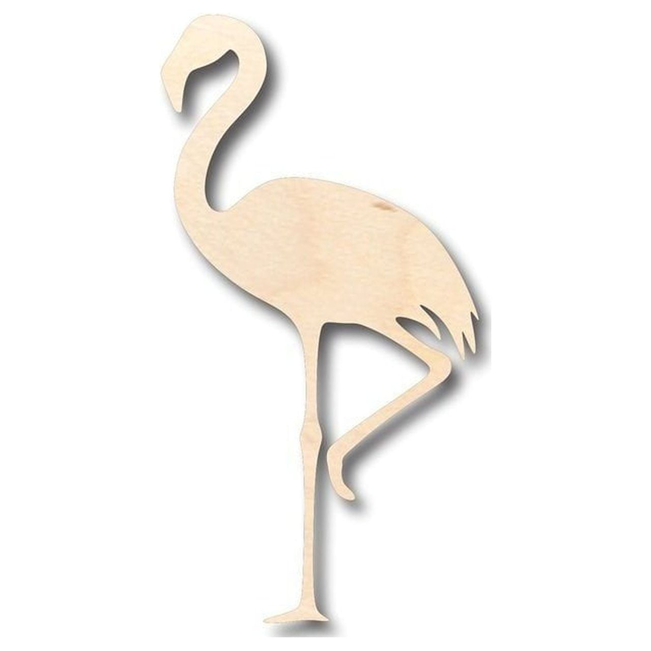 Unfinished Wood Flamingo Shape - Animal - Bird - Wildlife - Craft - up ...
