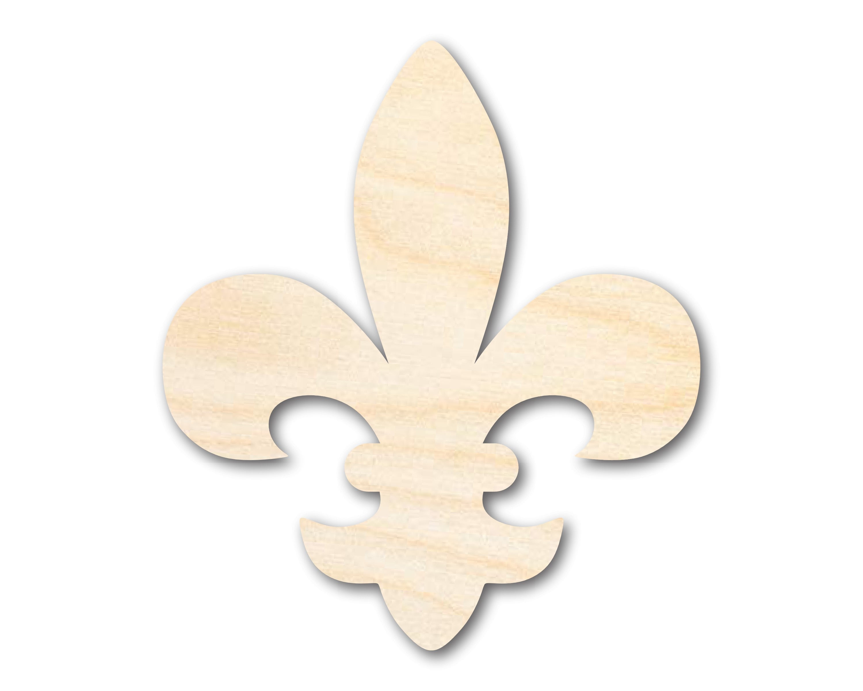 Bigger Better | Unfinished Wood Fleur di Lis Shape | DIY Craft Cutout ...