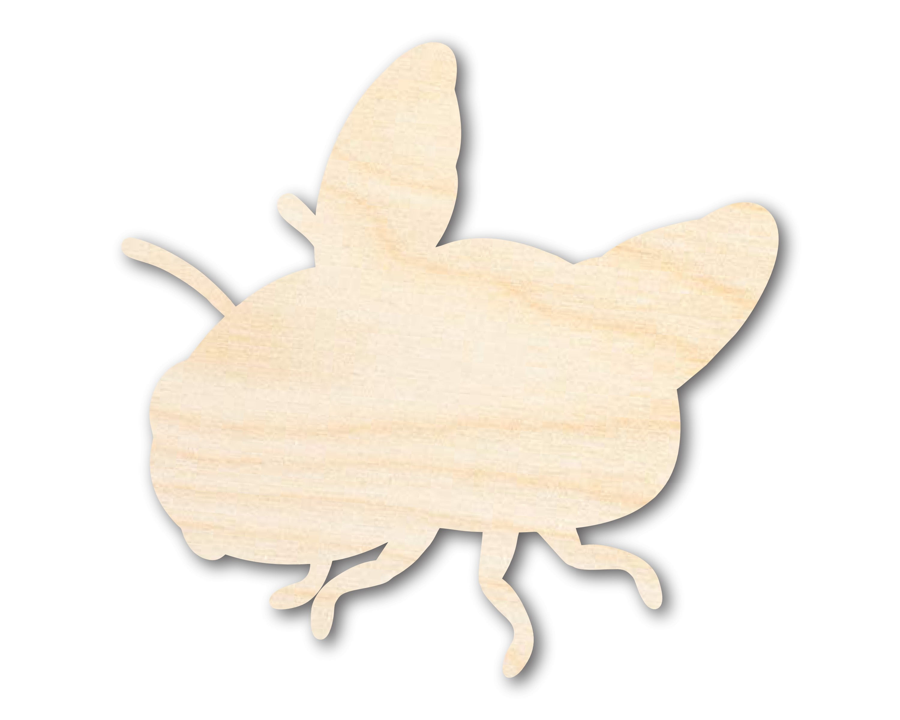 Unfinished Wood Fly Shape | DIY Craft Cutout | up to 46" DIY 6" / 1/4 ...