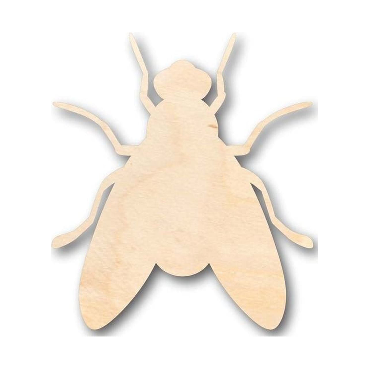 Unfinished Wood Fly Shape -Insect - Craft - up to 46" DIY 8" / 1/8 ...