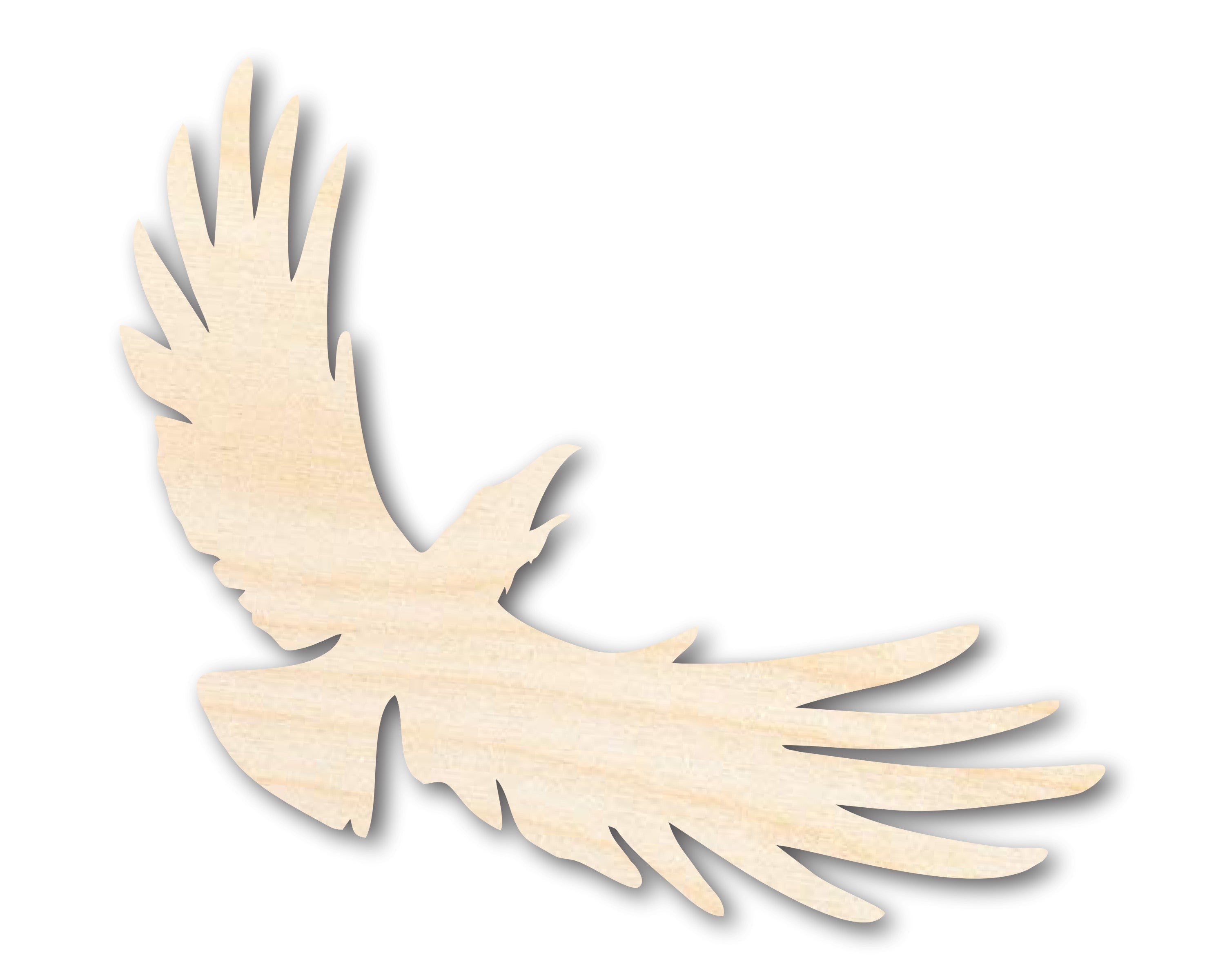 Unfinished Wood Flying Crow Shape - Craft - up to 46" 42" / 3/4 ...