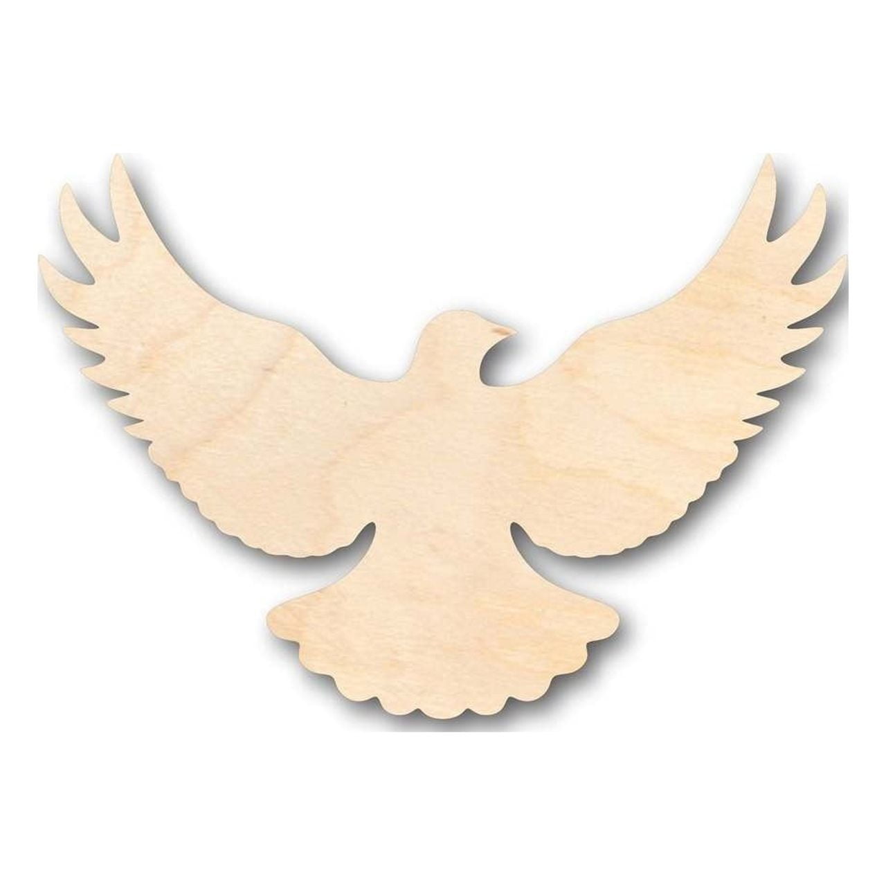Unfinished Wood Flying Dove Shape - Bird - Wildlife - Craft - up to 24 ...